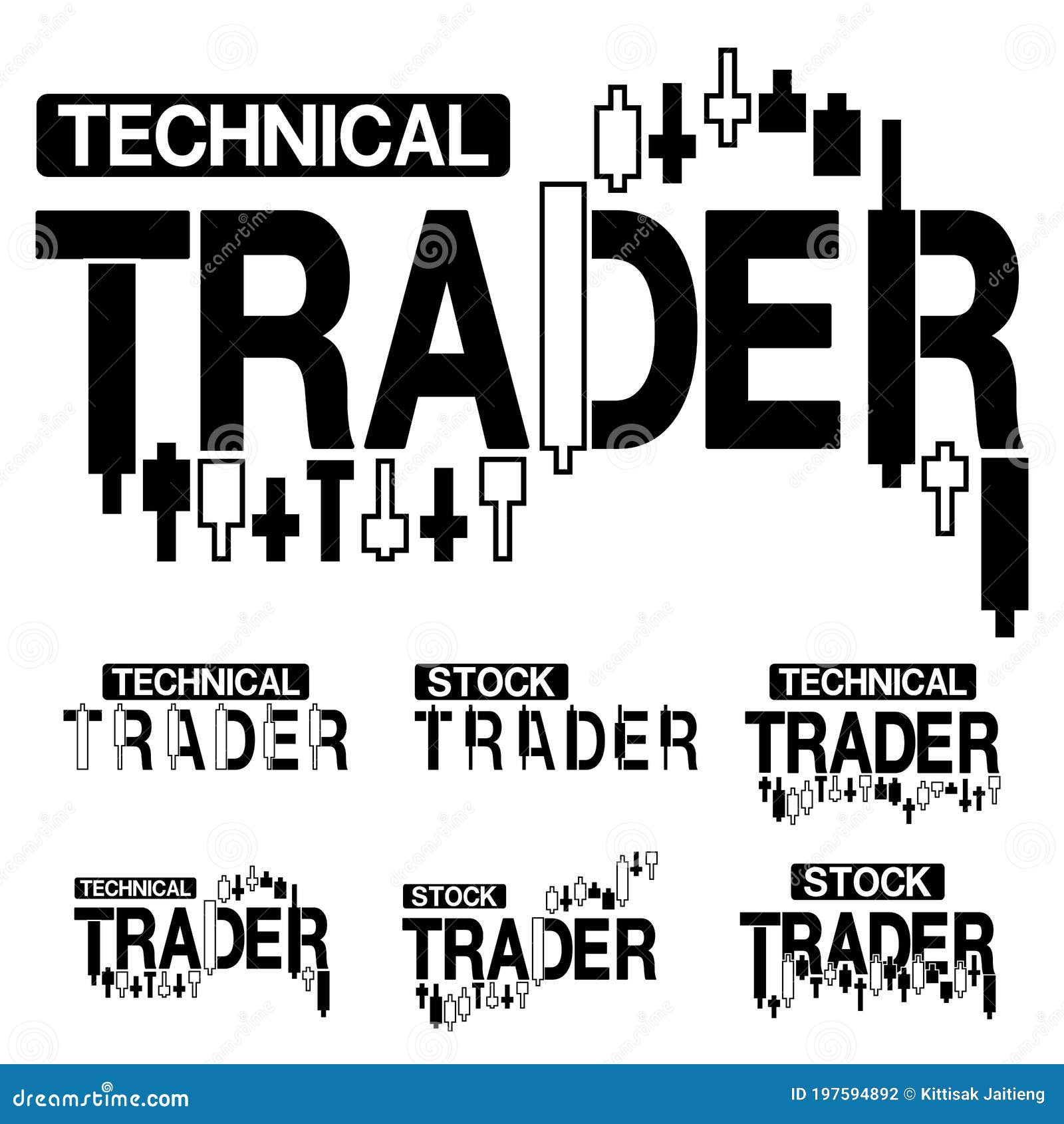 Stock Trader Logo on Transparent Background Stock Vector - Illustration ...