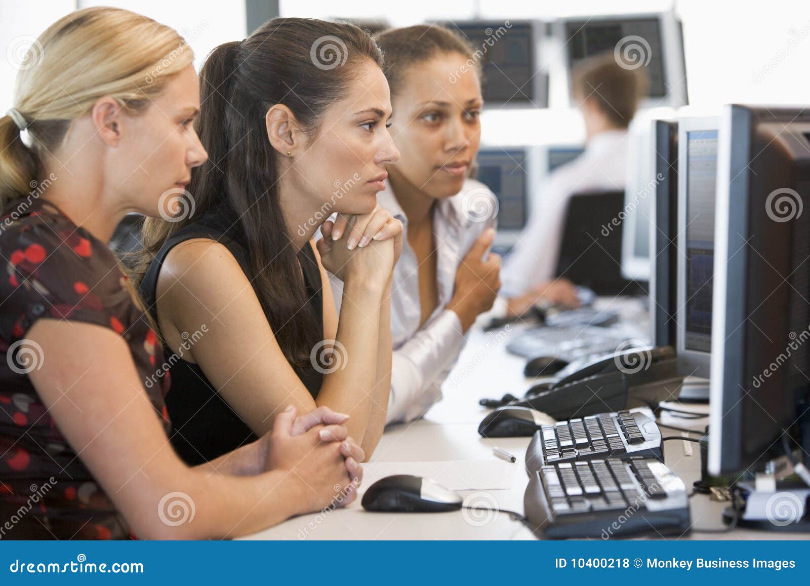 Stock Trader Team at Work stock photo. Image of trader - 10400218