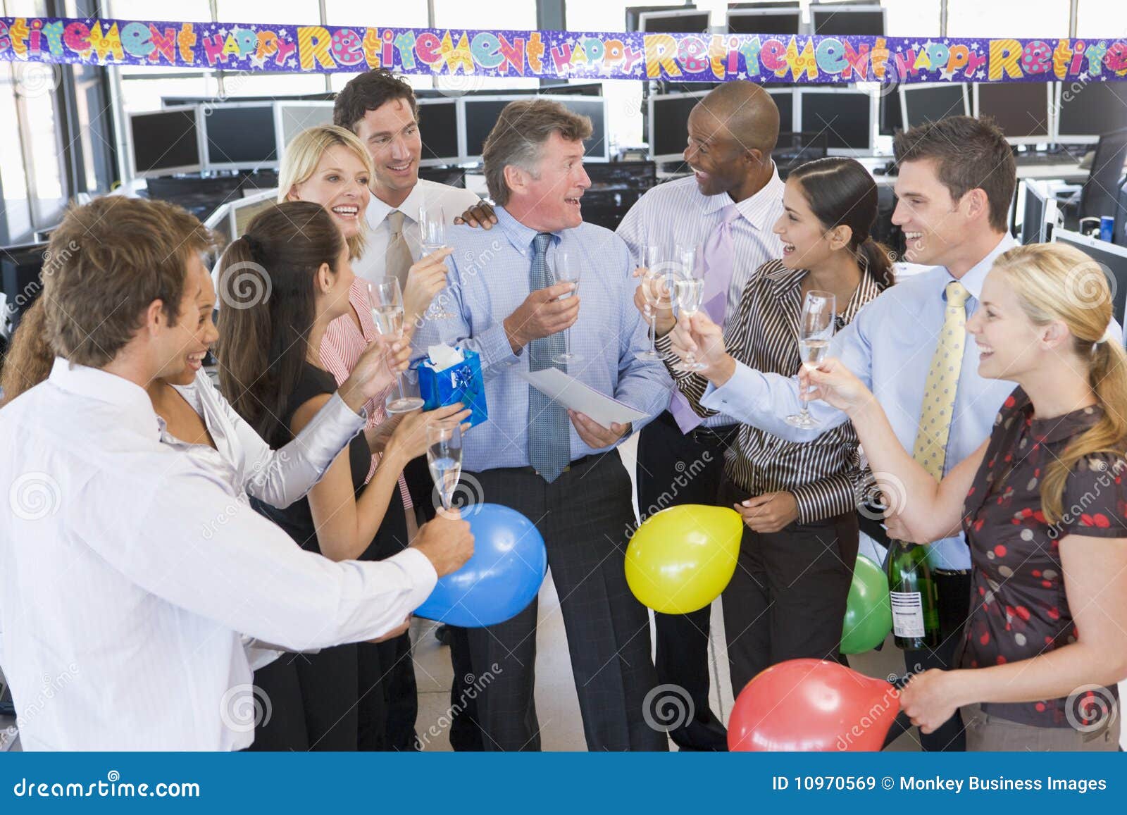 Stock Traders Celebrating In The Office Stock Image - Image of ...
