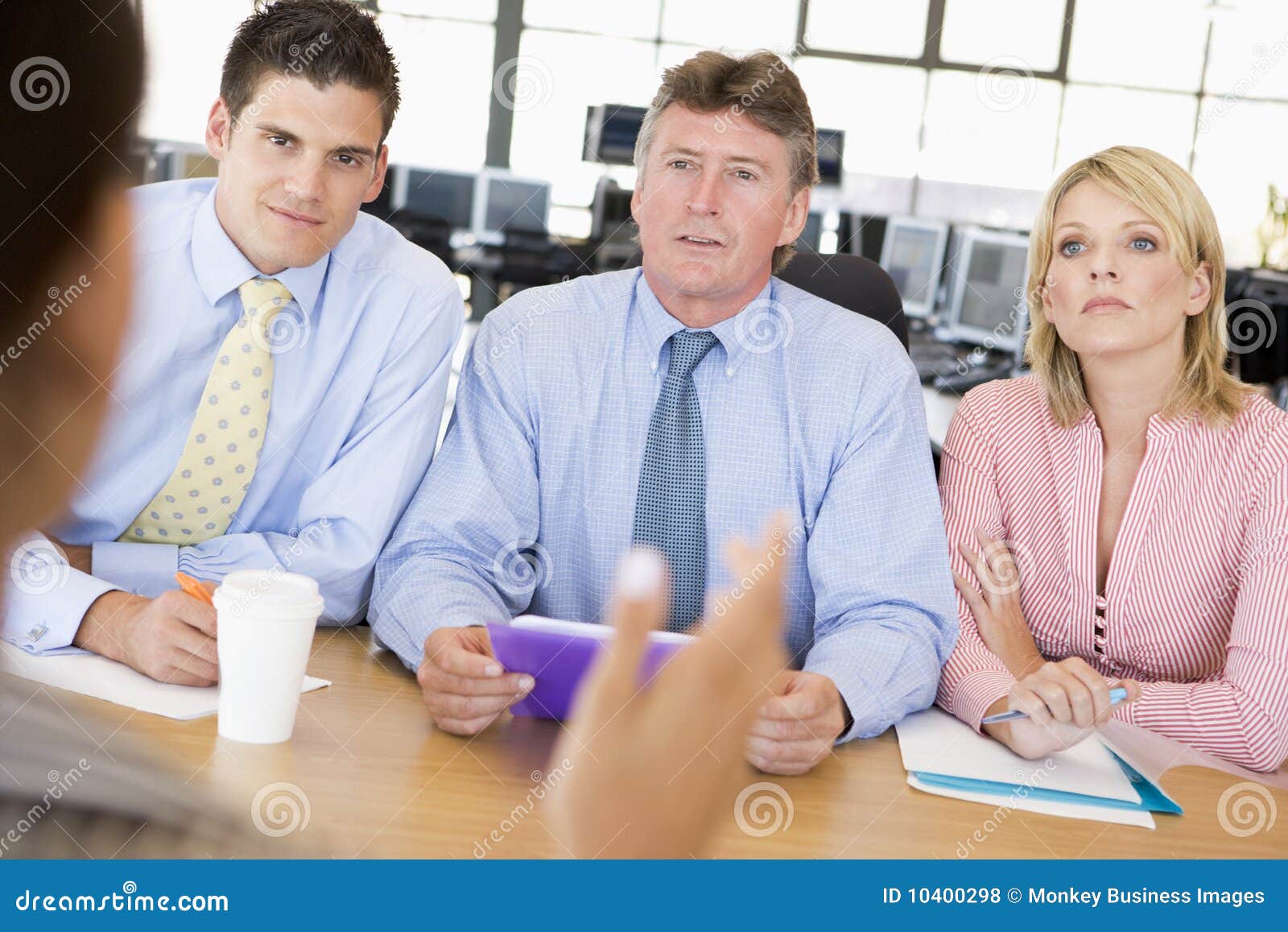 Stock Traders Conducting Interview Stock Photo - Image of panel ...
