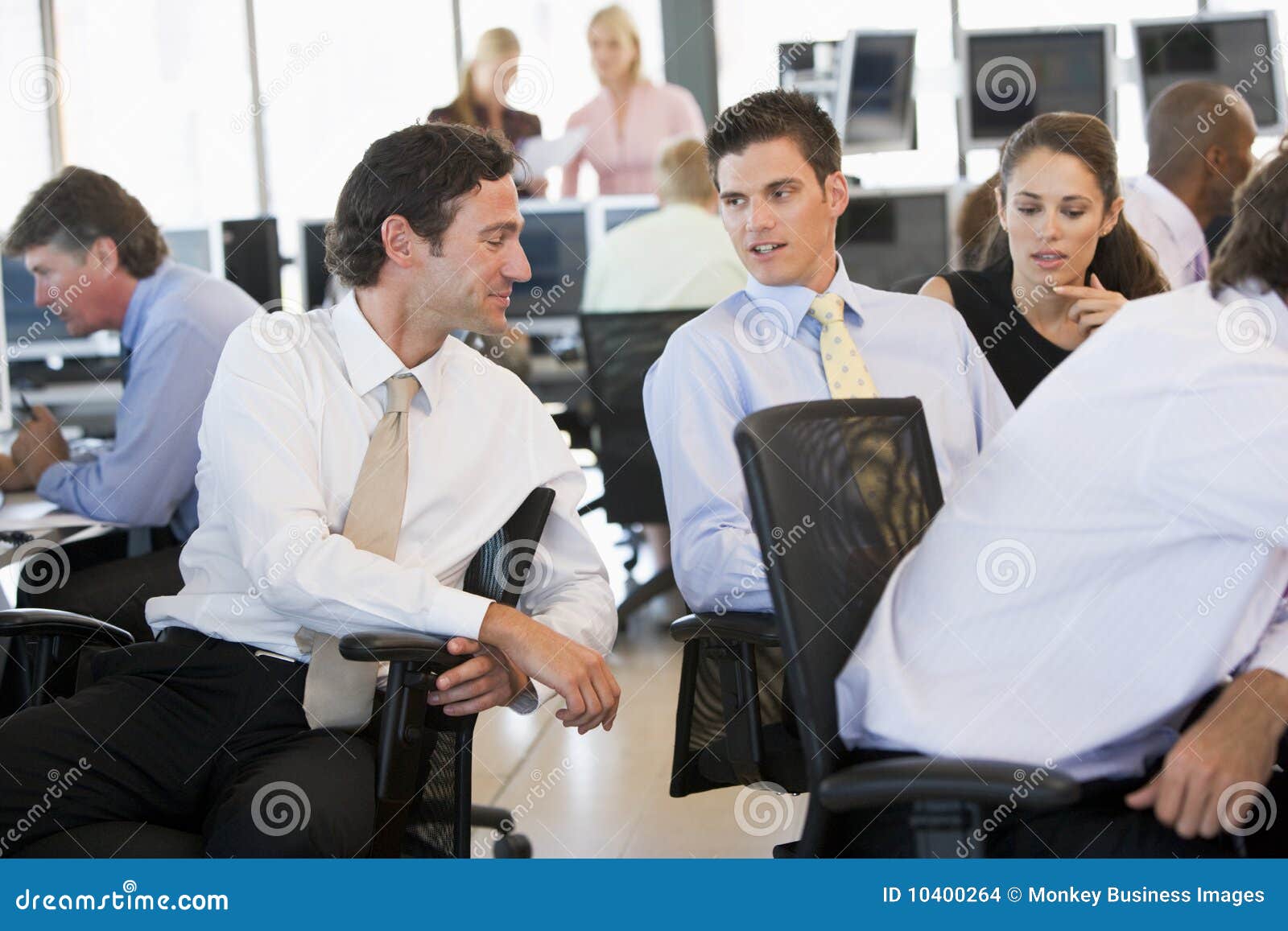 Stock Traders in Conversation Stock Photo - Image of discussion ...