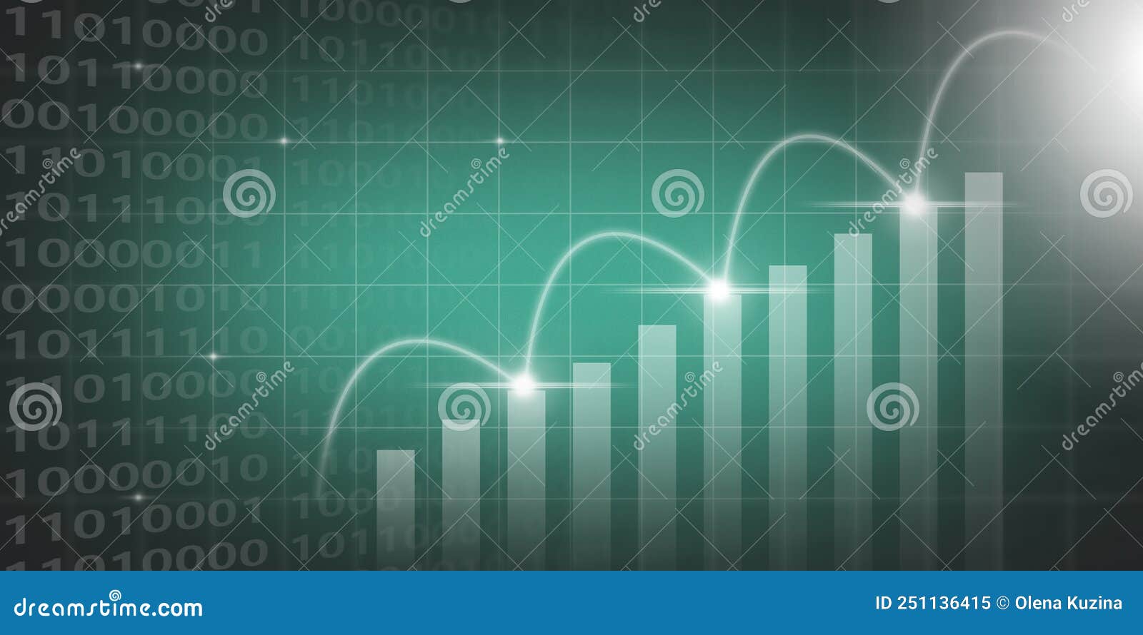 Stock Trading Chart, Rising Strategy Chart, Business Concept Stock ...