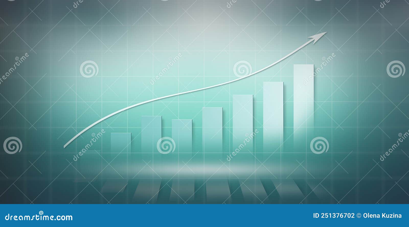 Stock Trading Chart, Rising Strategy Chart, Business Concept. Stock ...