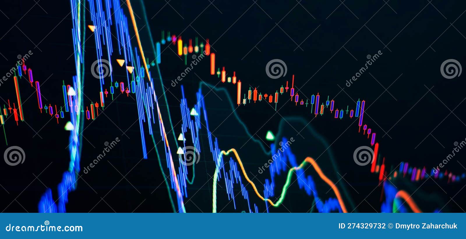 Stock Trading, Crypto Currency Background.Charts of Financial ... Stock Trading, Crypto Currency Background.Charts of Financial ...
