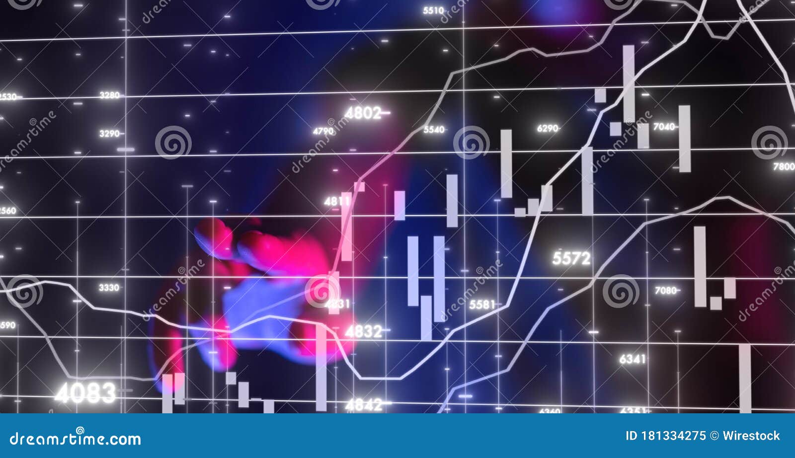 A Stock Trading Digital Investment Dashboard Stock Image - Image of ...