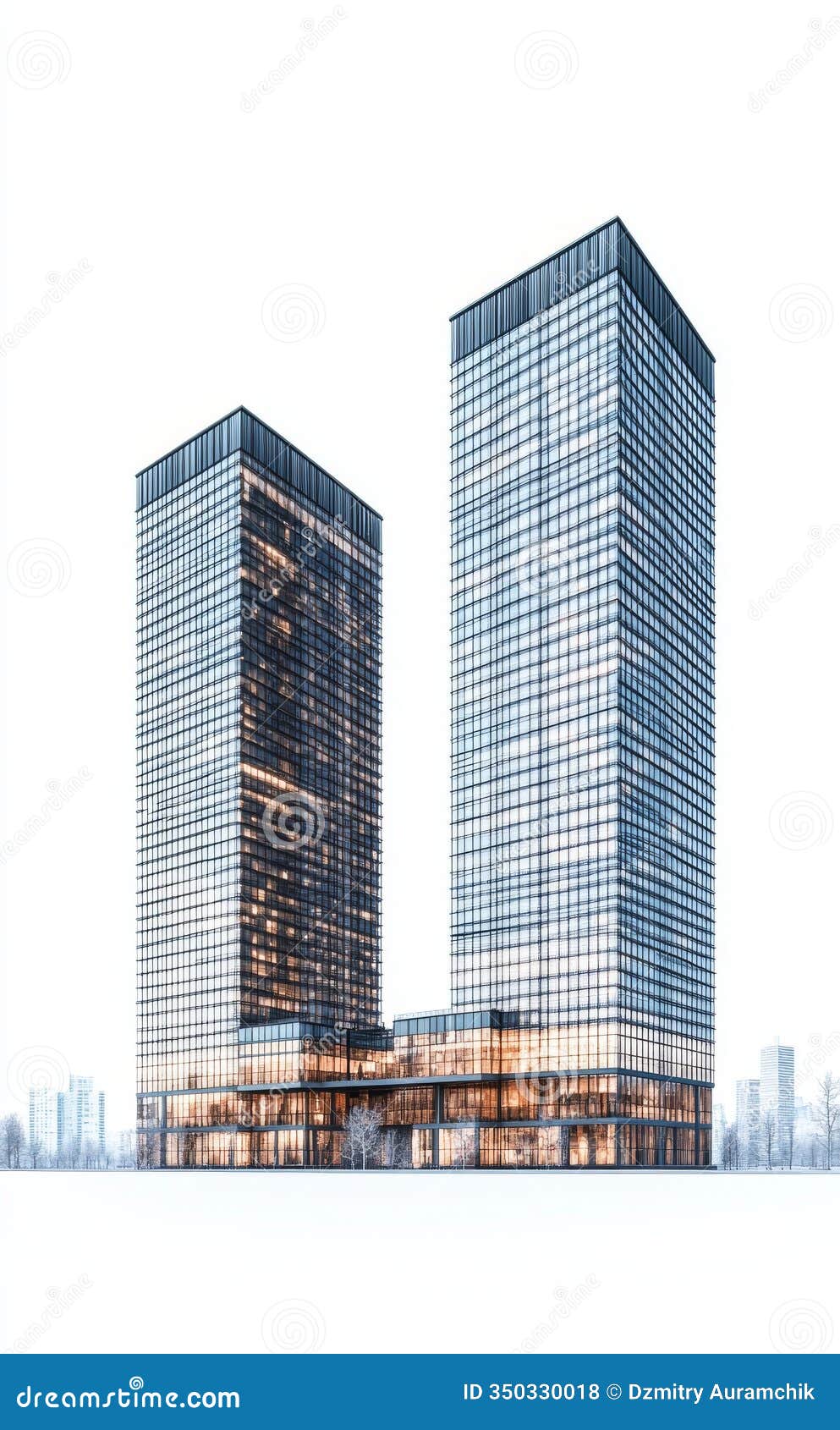 The Stock Twin Office Towers Present a Notable Example of Skyscraper ...