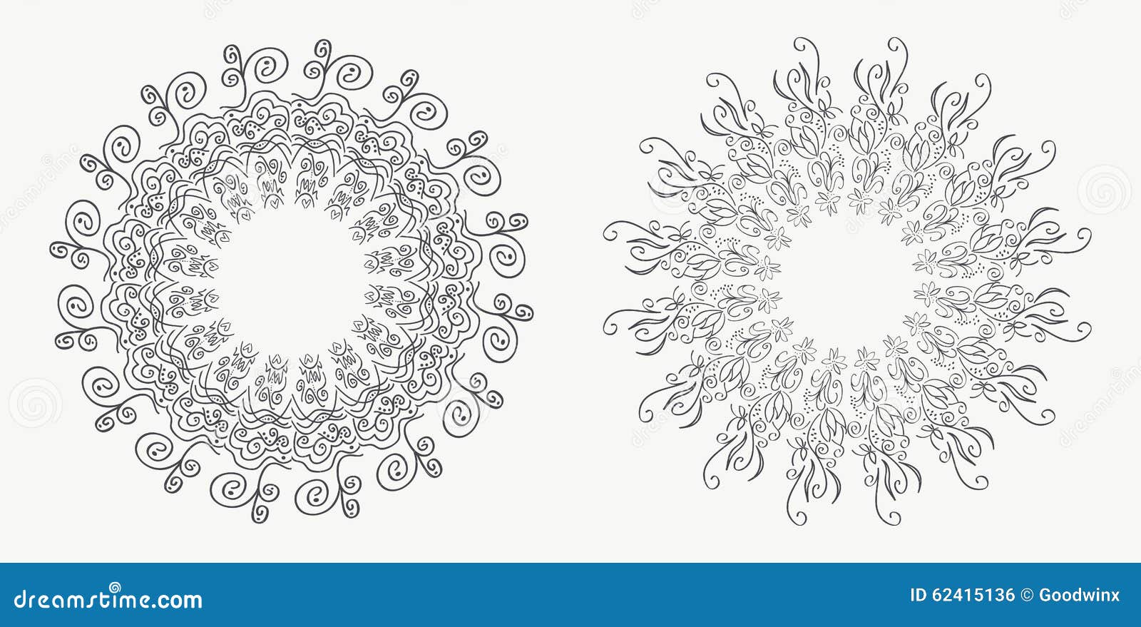 Stock Vector Abstract Circular Pattern Of Two Images Stock Vector