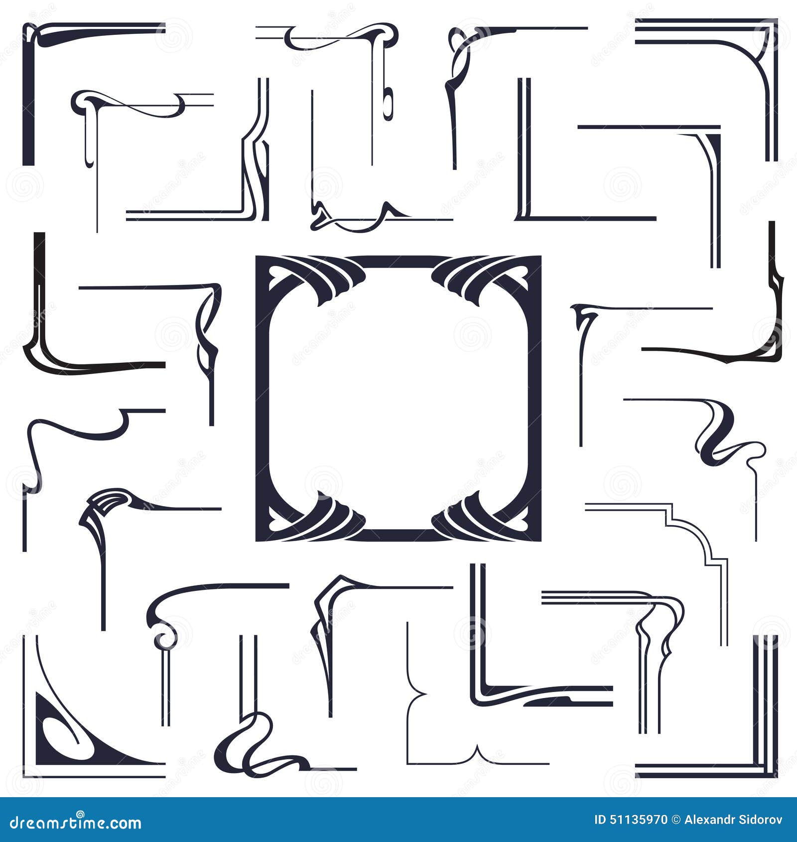 Stock Vector. Abstract Corners To Create a Framework from the Bound ... Stock Vector. Abstract Corners To Create a Framework from the Bound ...