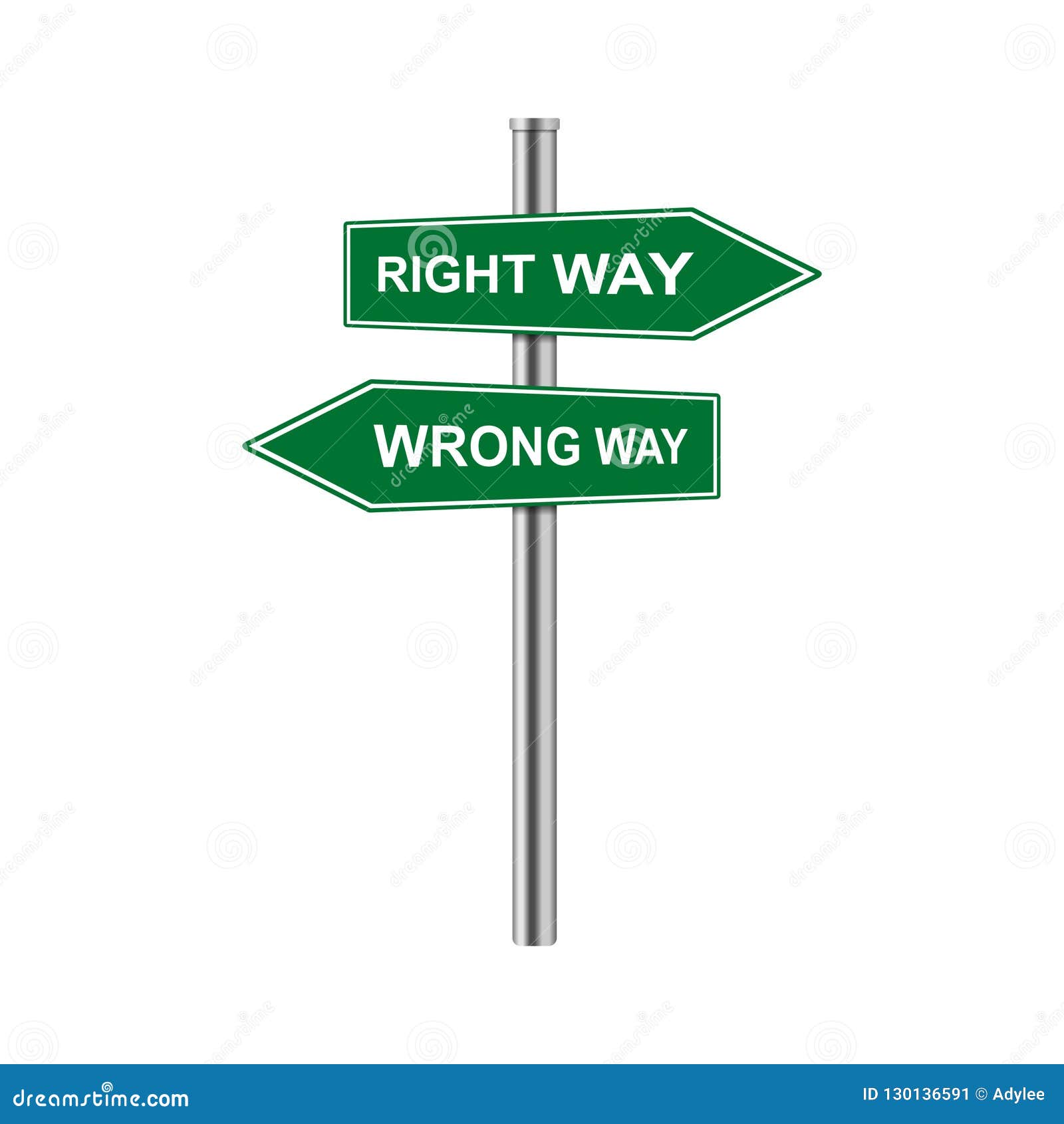 Stock Vector Arrows Sign Right Way and Wrong Way Stock Image ... Stock Vector Arrows Sign Right Way and Wrong Way Stock Image ...