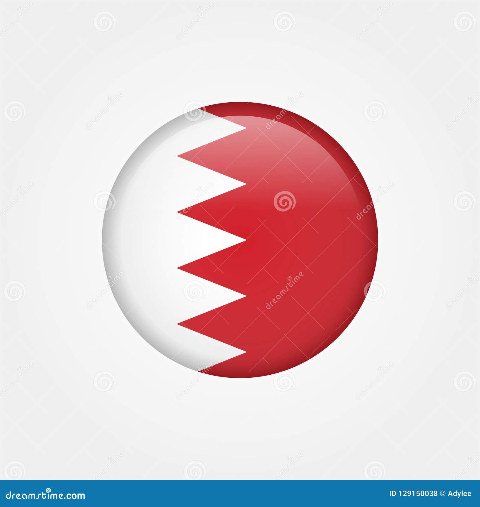 Stock Vector Bahrain Flag Icon 5 Stock Photo - Illustration of bahrain ...