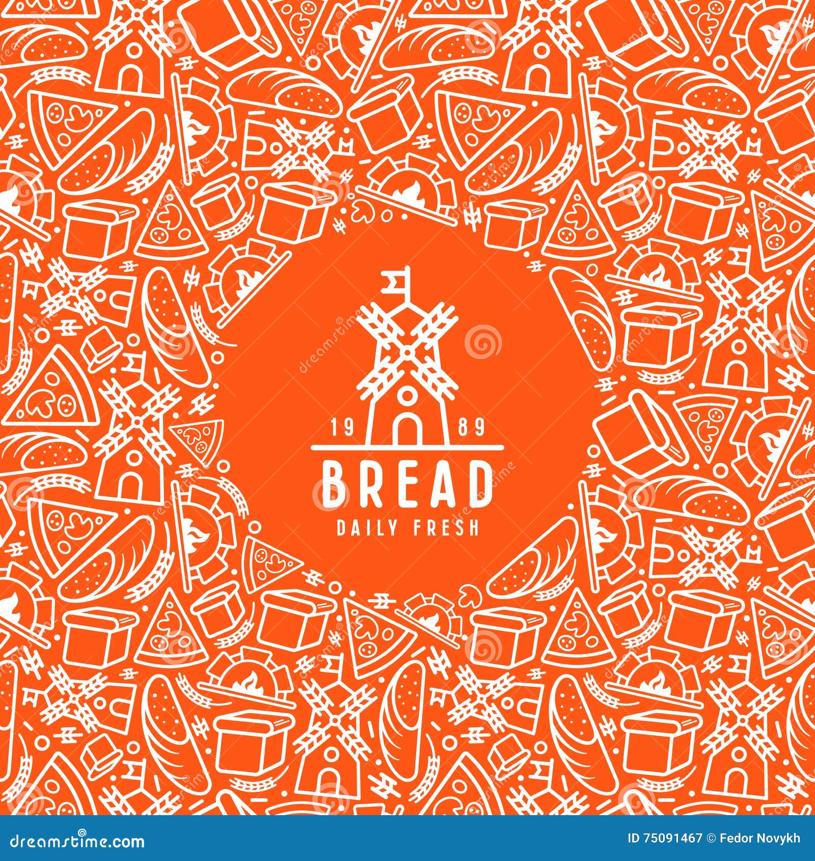 Stock Vector Bakery Cover for Package Stock Vector - Illustration of ...