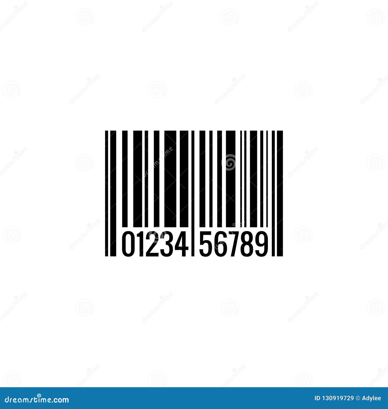 Vector Barcode With Laser Line. Barcode Sticker. The Element On The ...