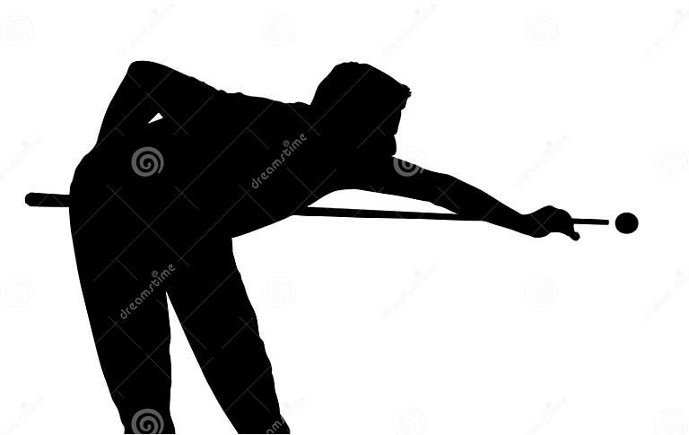 Billiards Player Silhouette Stock Vector - Illustration of contour ... Billiards Player Silhouette Stock Vector - Illustration of contour ...