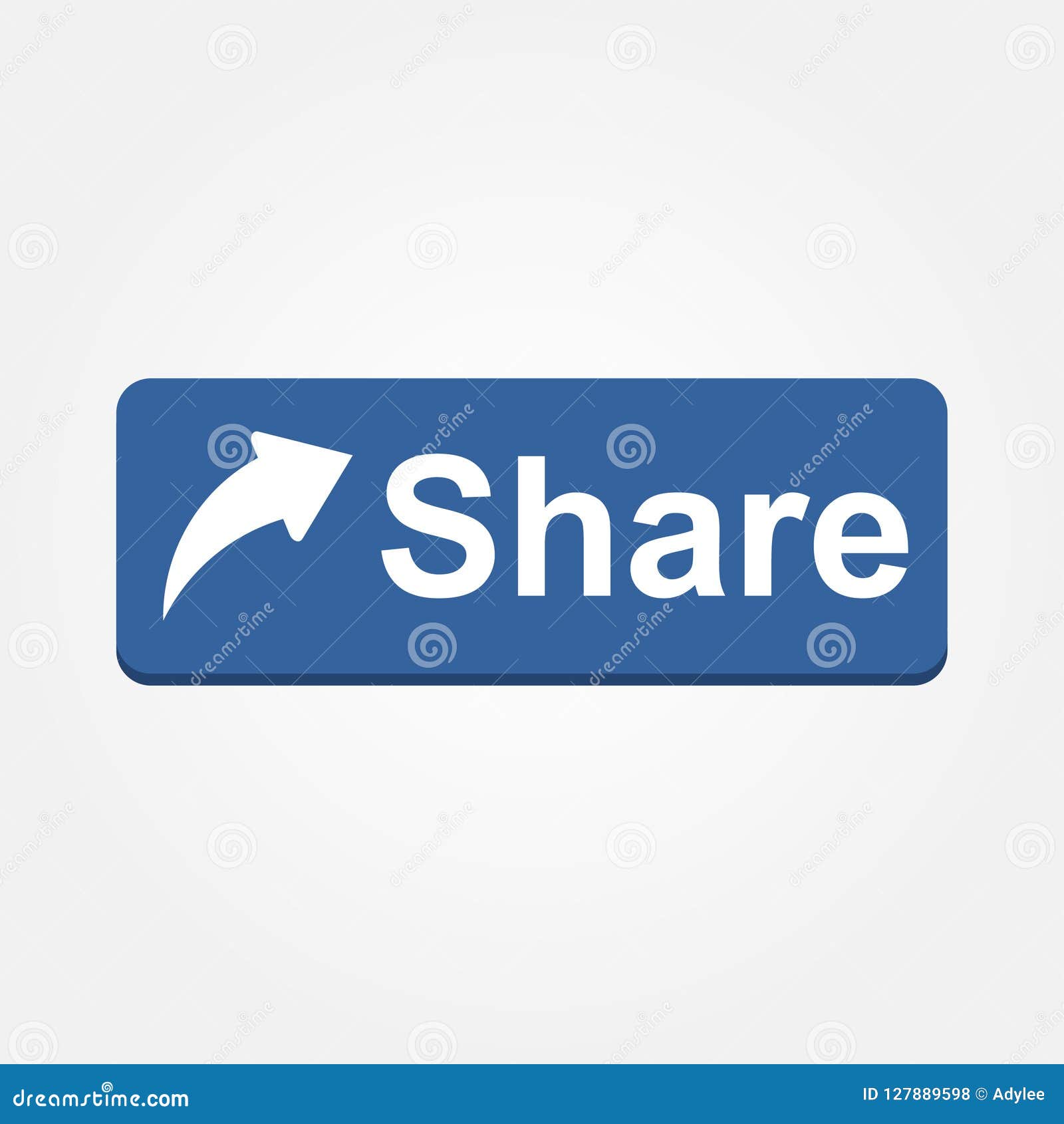 Stock Vector Blue Button Share Stock Vector - Illustration of computer ...