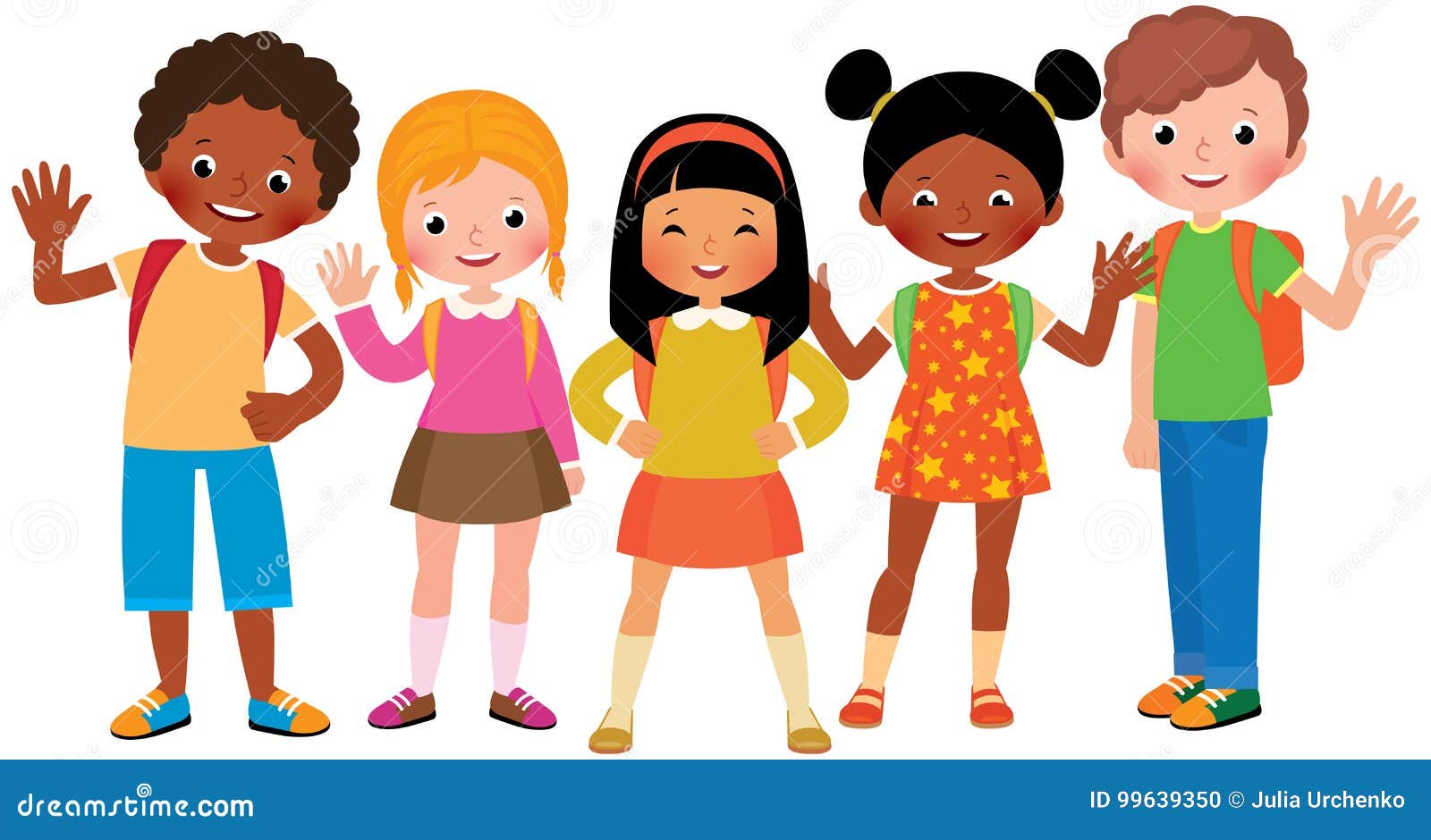 Stock Vector Cartoon Illustration of a Group of Children Student Stock ... Stock Vector Cartoon Illustration of a Group of Children Student Stock ...