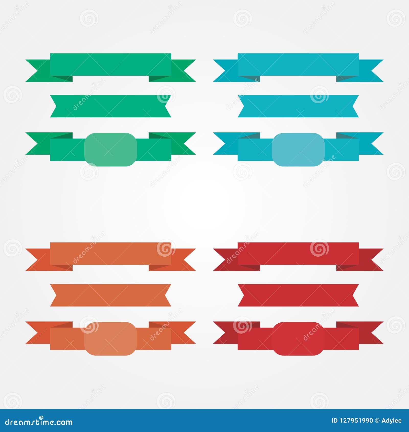 Stock Vector Colored Ribbon Elements for Web Stock Vector ...