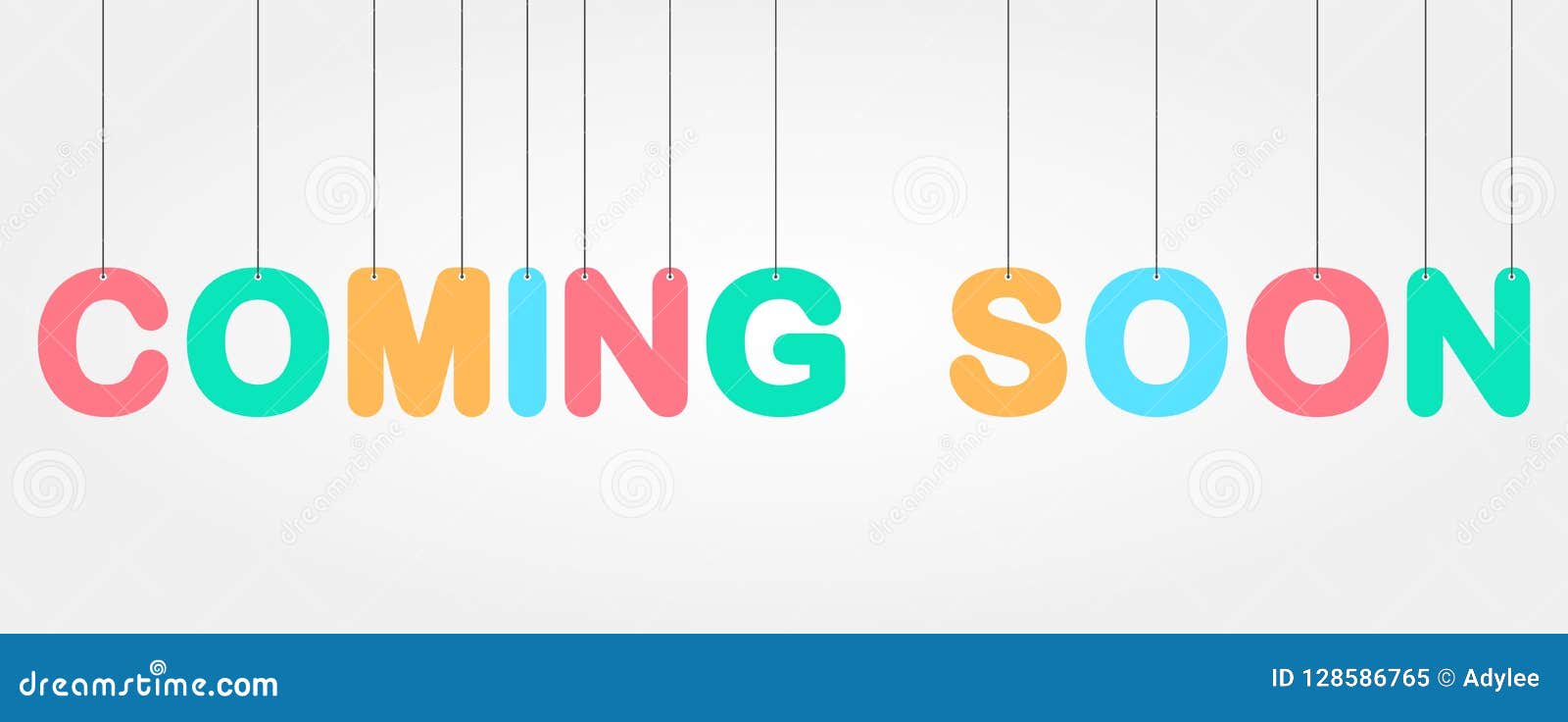 Stock Vector Coming Soon Vector Flat Illustration on White Background 4 ...