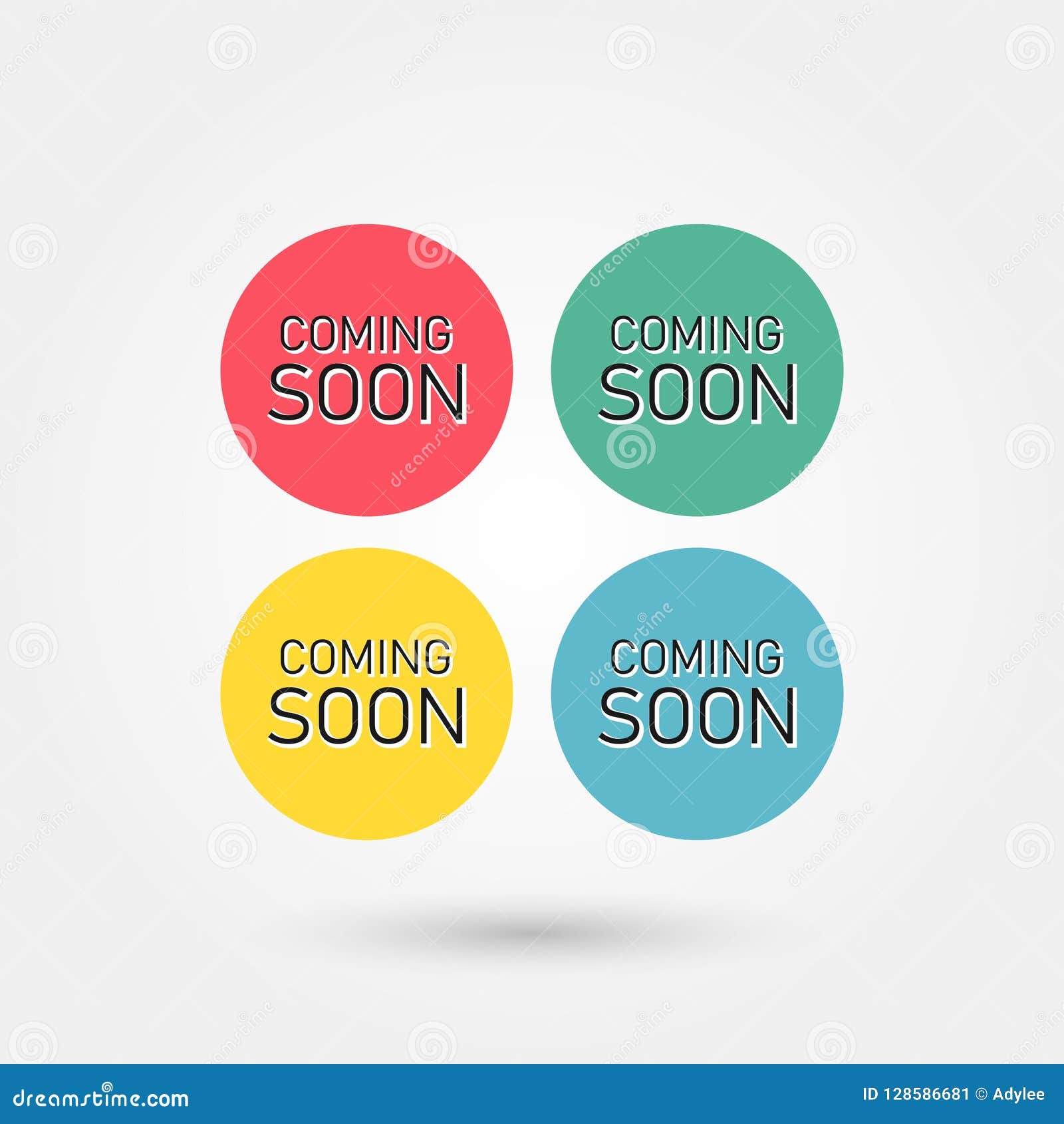 Vector Coming Soon Web Page Design Template With Flip Time Counter ...
