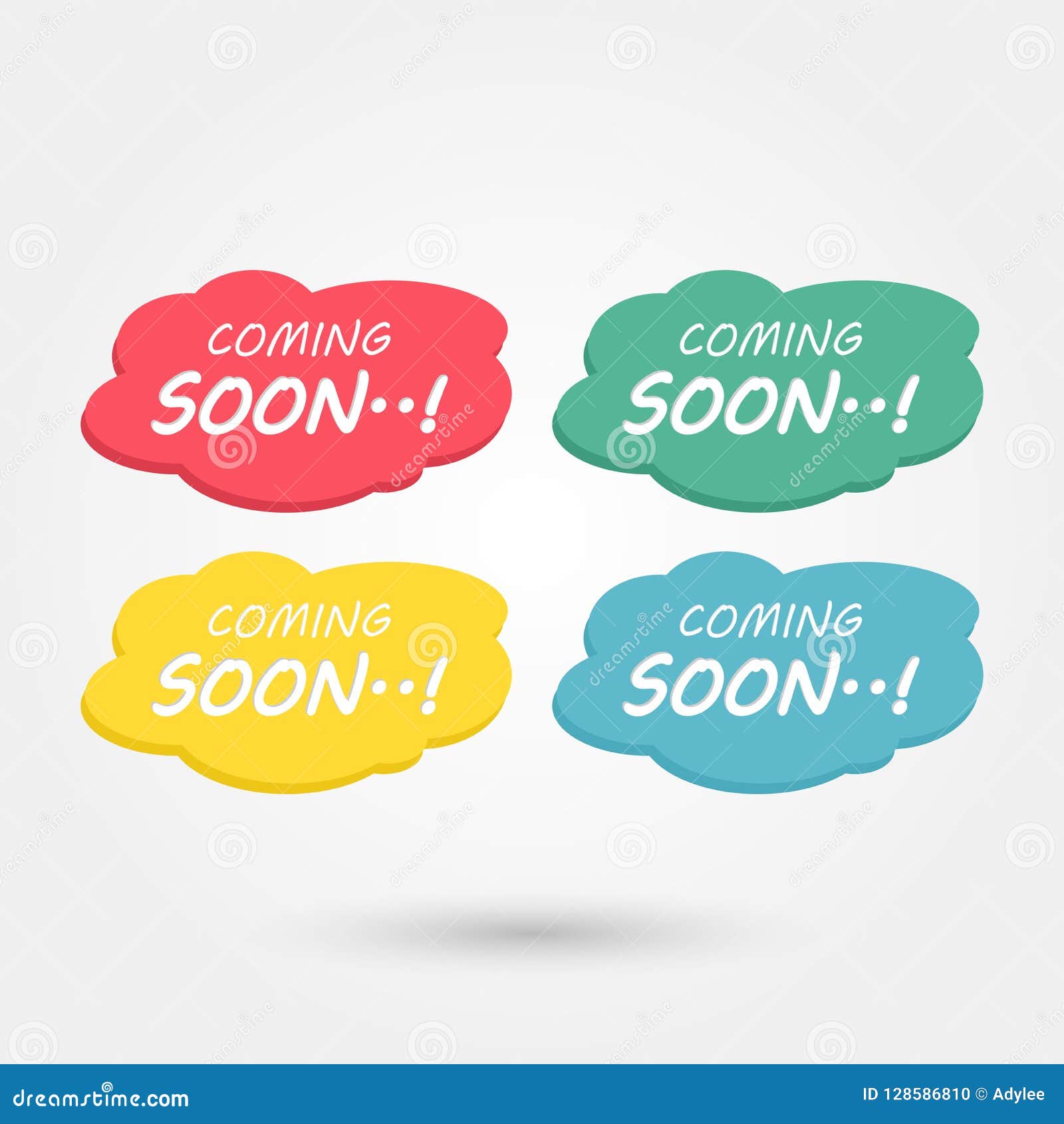 Stock Vector Coming Soon Vector Flat Illustration On White Background 2 ... Stock Vector Coming Soon Vector Flat Illustration On White Background 2 ...