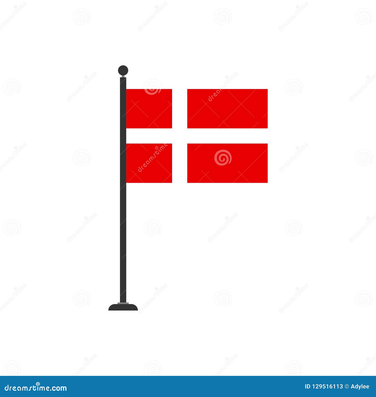 Vector Map Of Denmark. High Detailed Country Map With Division, Cities ...