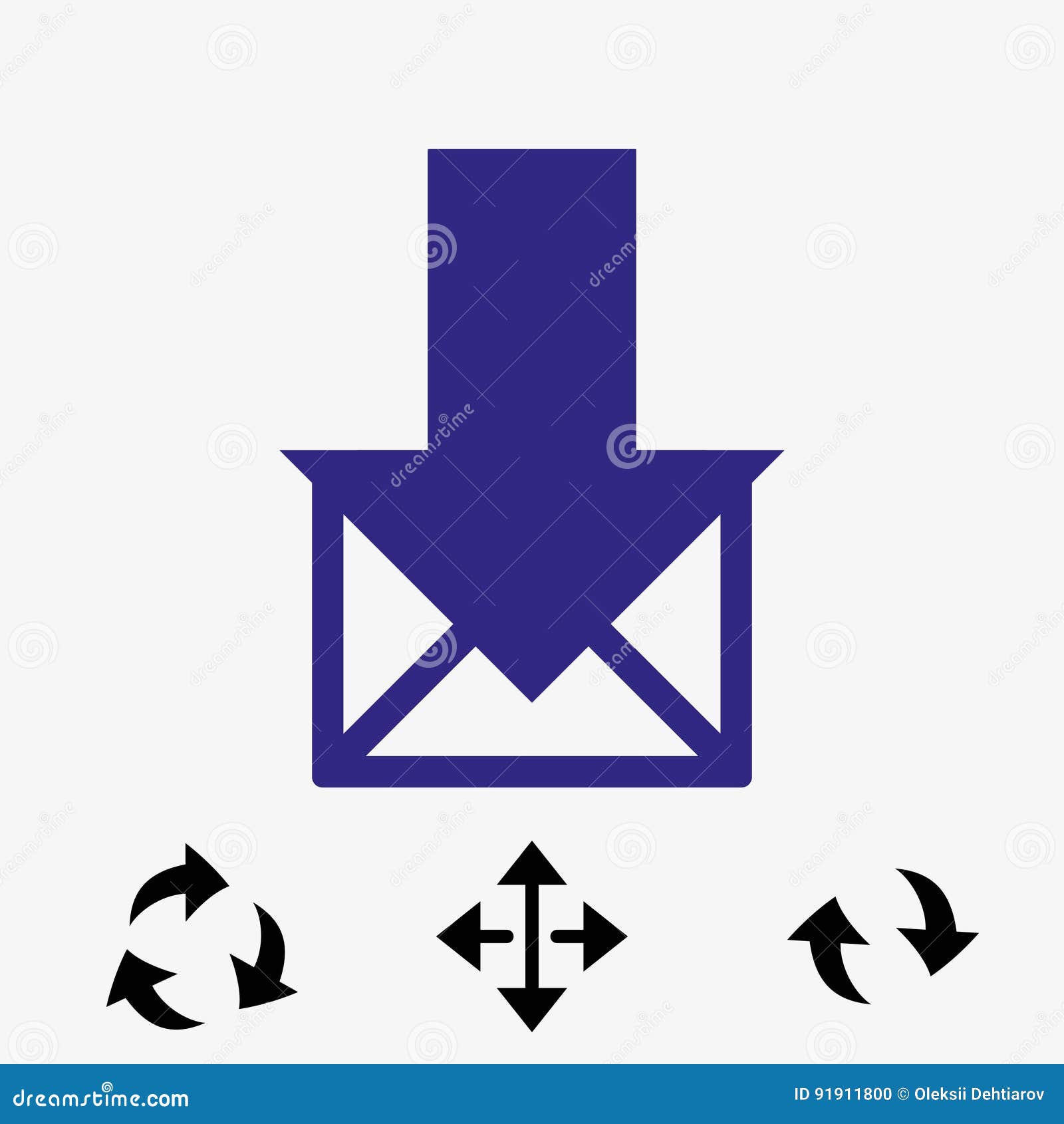 Stock Vector Email or Sms Icon Mobile Mail Sign Simbol Stock Vector ...