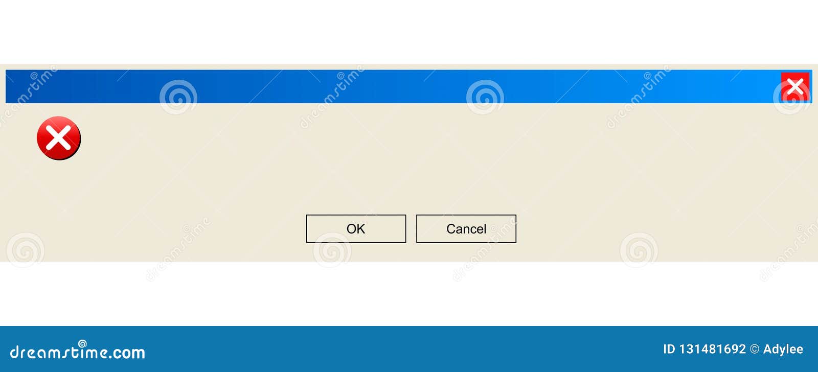 Vector Error Message Computer with Blank Space for Your Text 1 Stock ...