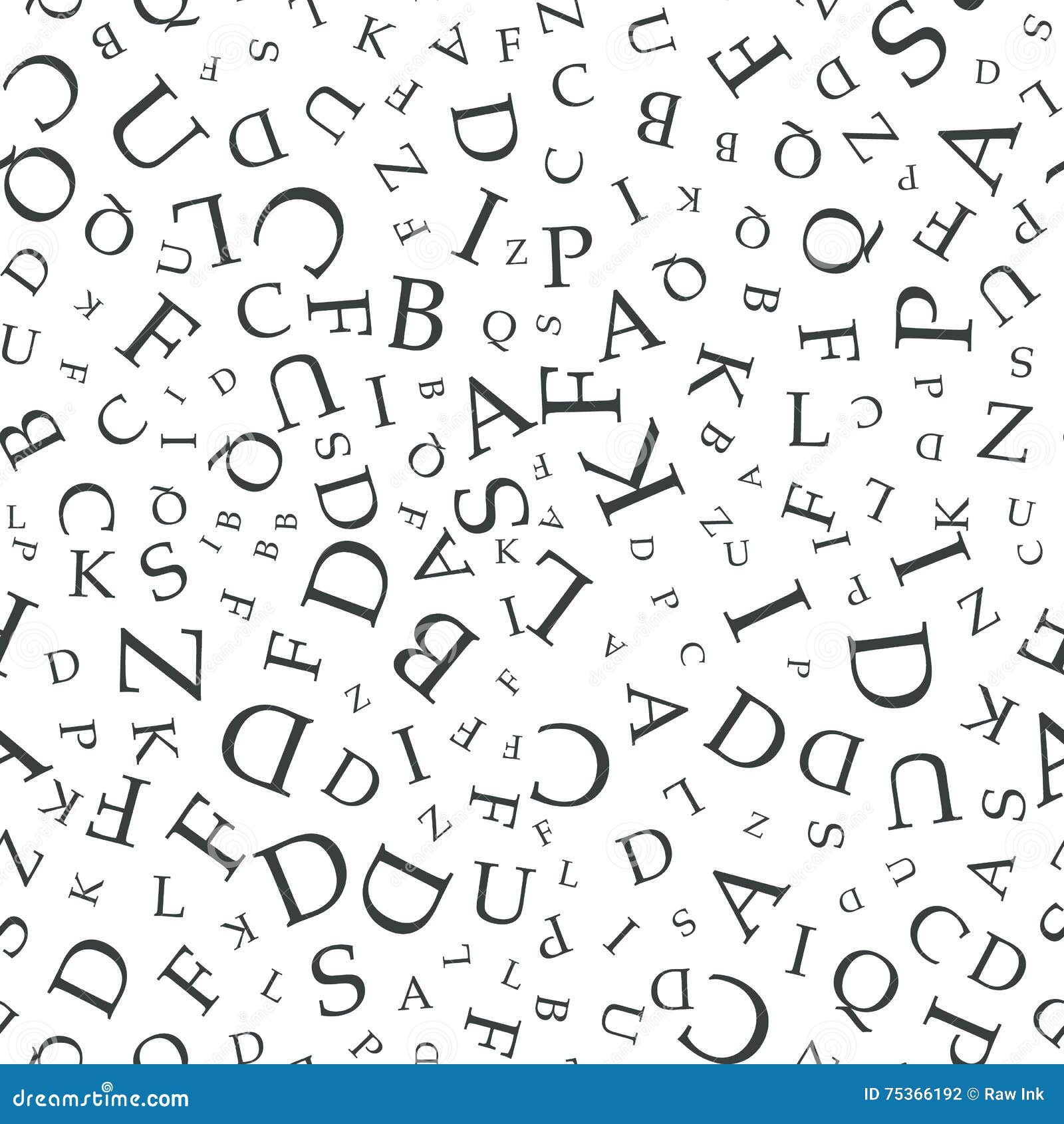 Stock Vector Seamless Alphabet Pattern Stock Vector - Illustration of ...