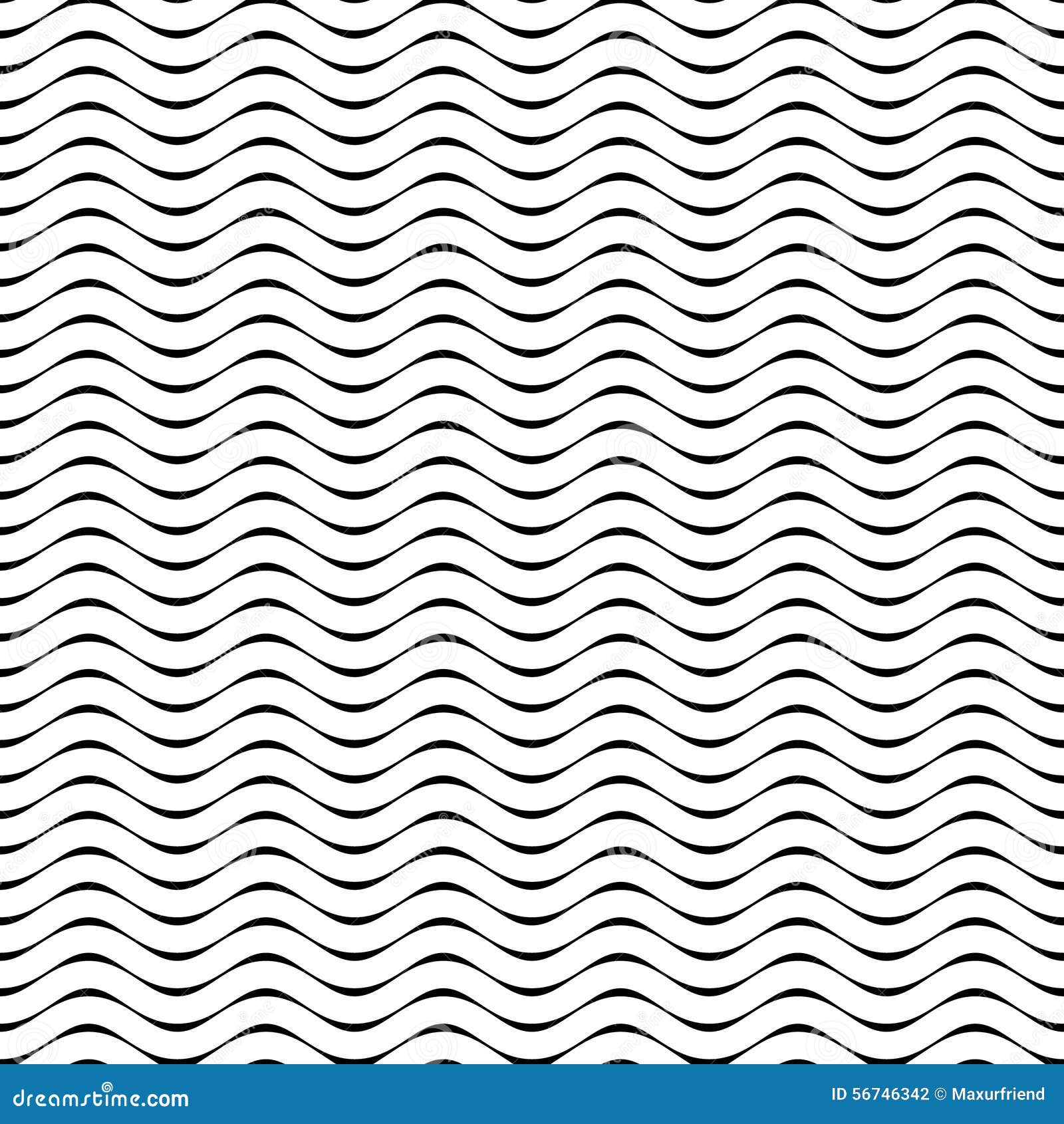 Stock Vector Seamless Black N White Waves Pattern Background Stock ...