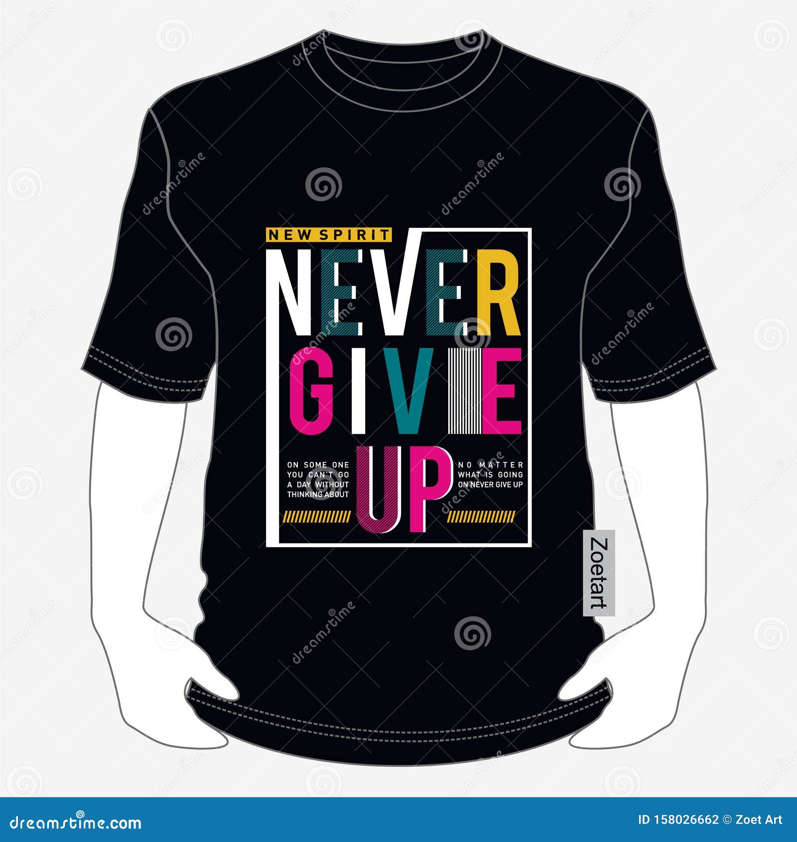 Stock Vector,vector Typography Design Never Give Up for T-shirt Men ... Stock Vector,vector Typography Design Never Give Up for T-shirt Men ...
