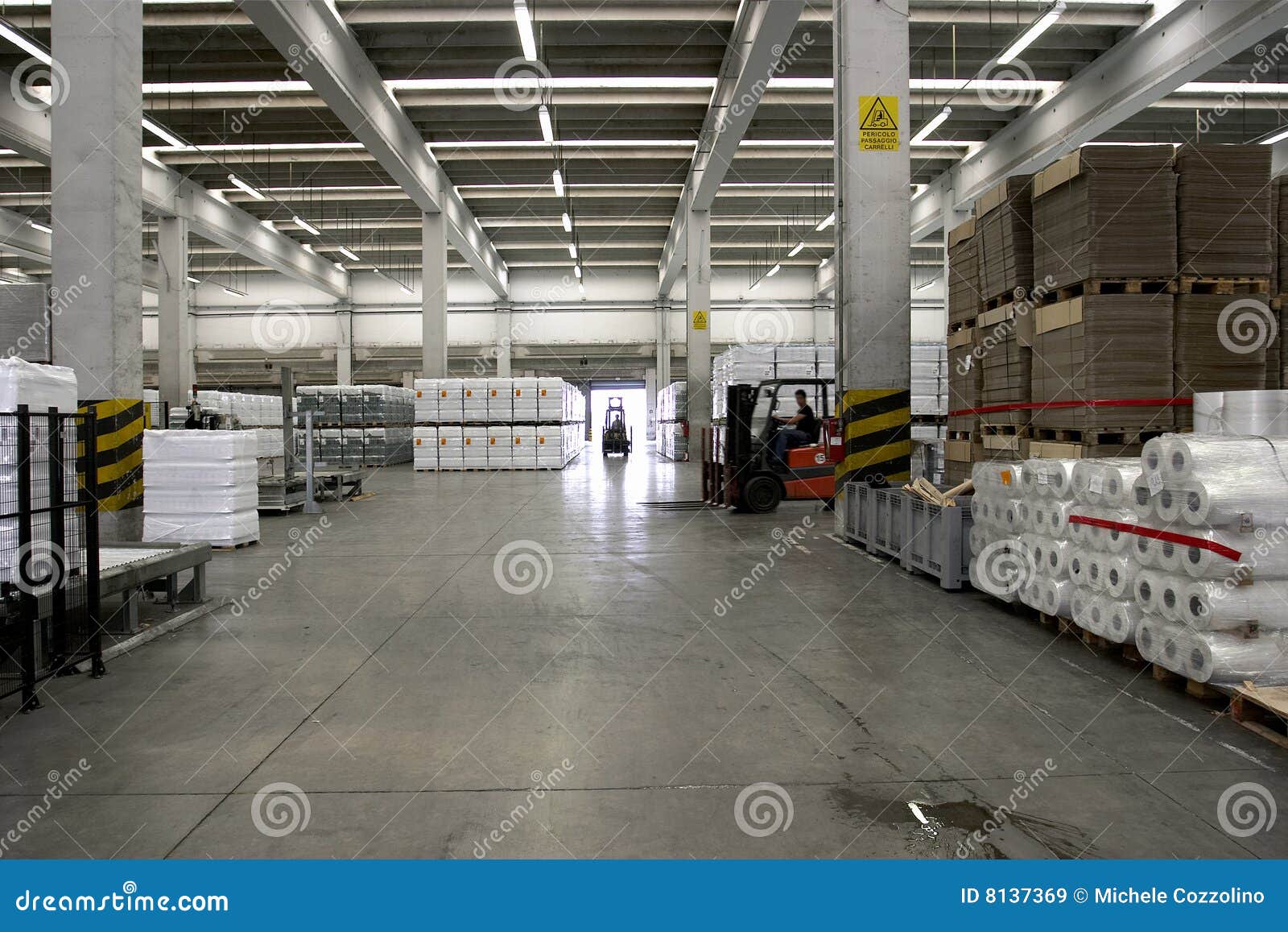 Stock Warehouse stock image. Image of built, global, merchandise - 8137369
