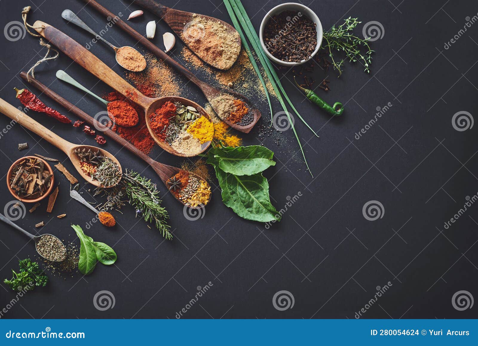 Stock Your Kitchen Full of Flavour. an Assortment of Spices. Stock ...