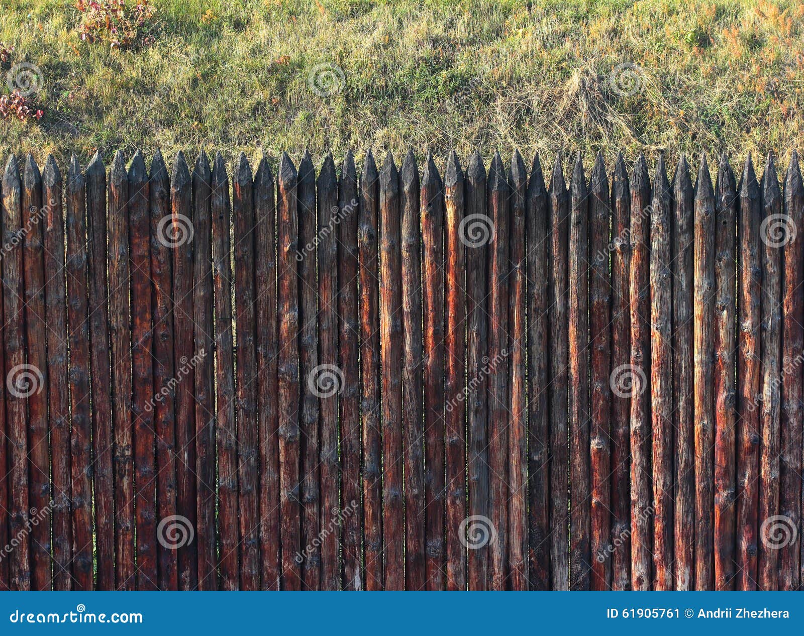 Stockade fence stock image. Image of unpainted, fortification - 61905761