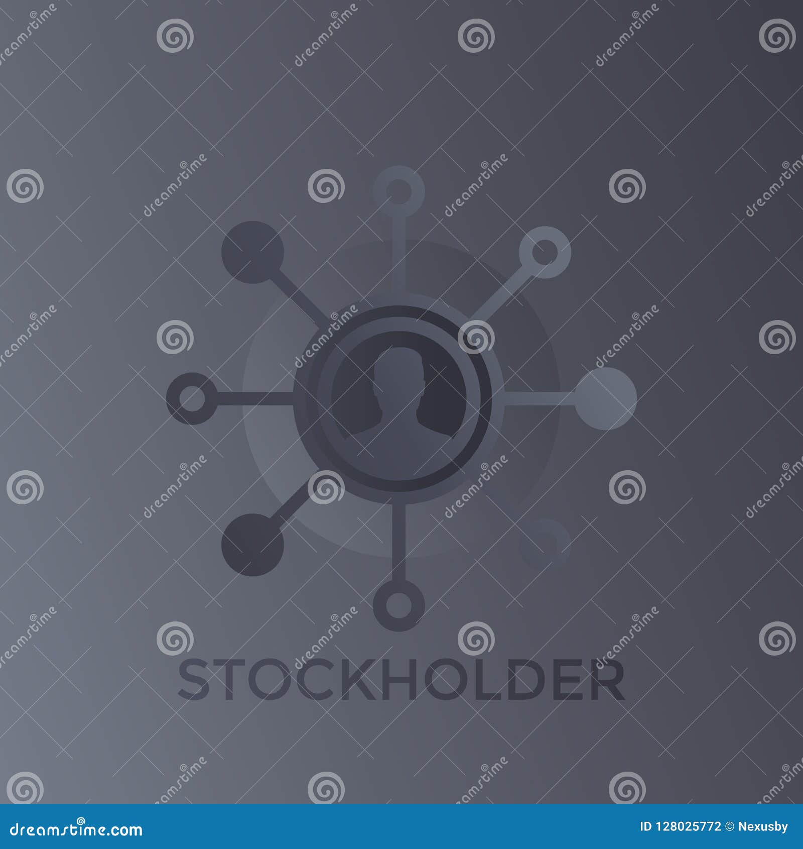 Stockholder vector icon stock vector. Illustration of management ...