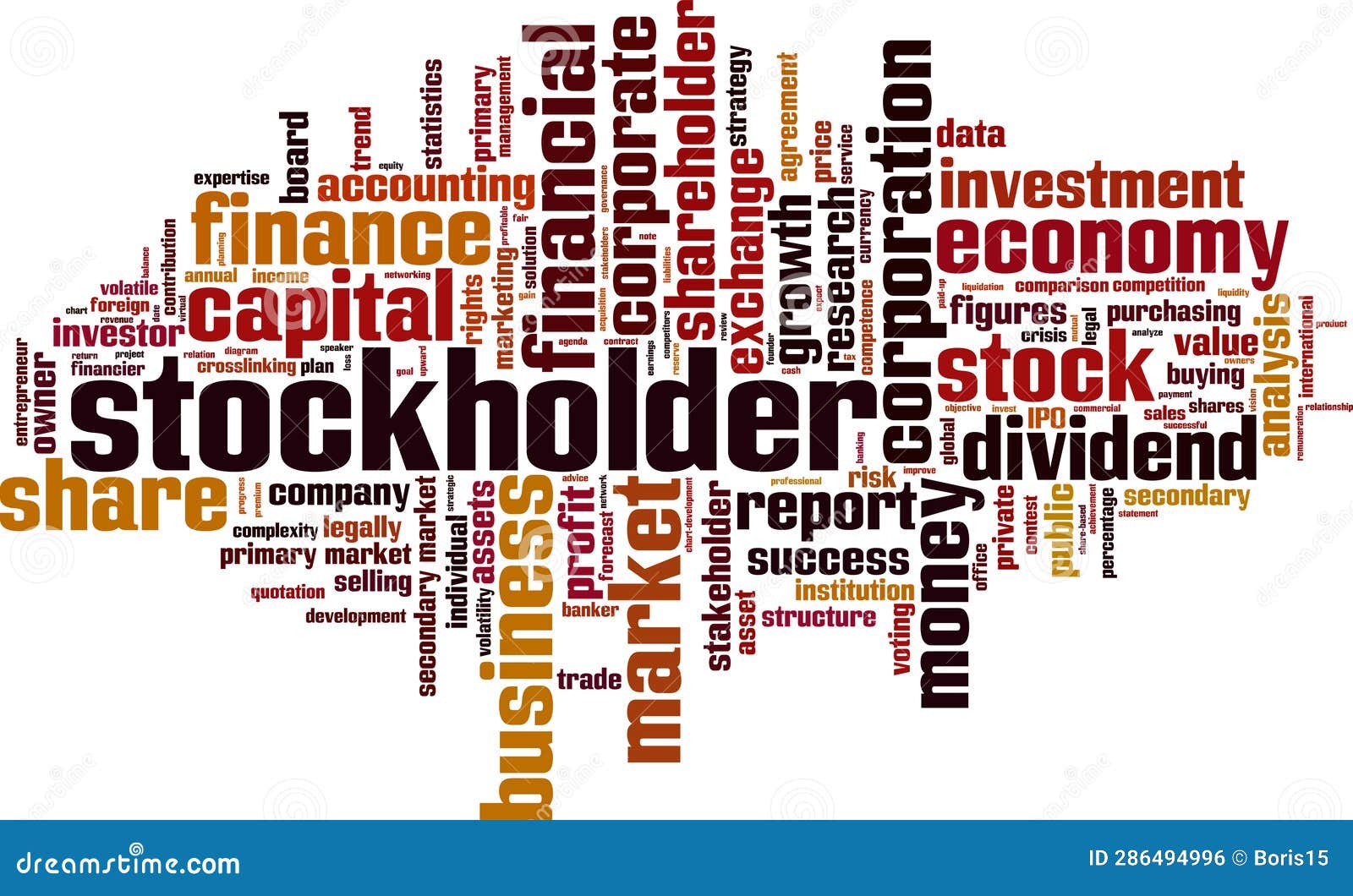 Stockholder word cloud stock vector. Illustration of public - 286494996
