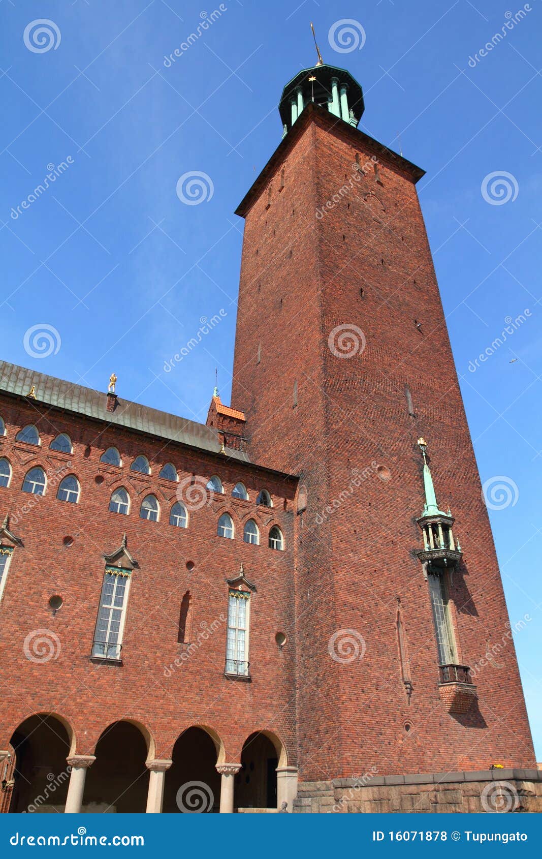 Stockholm stock photo. Image of tower, swedish, building - 16071878