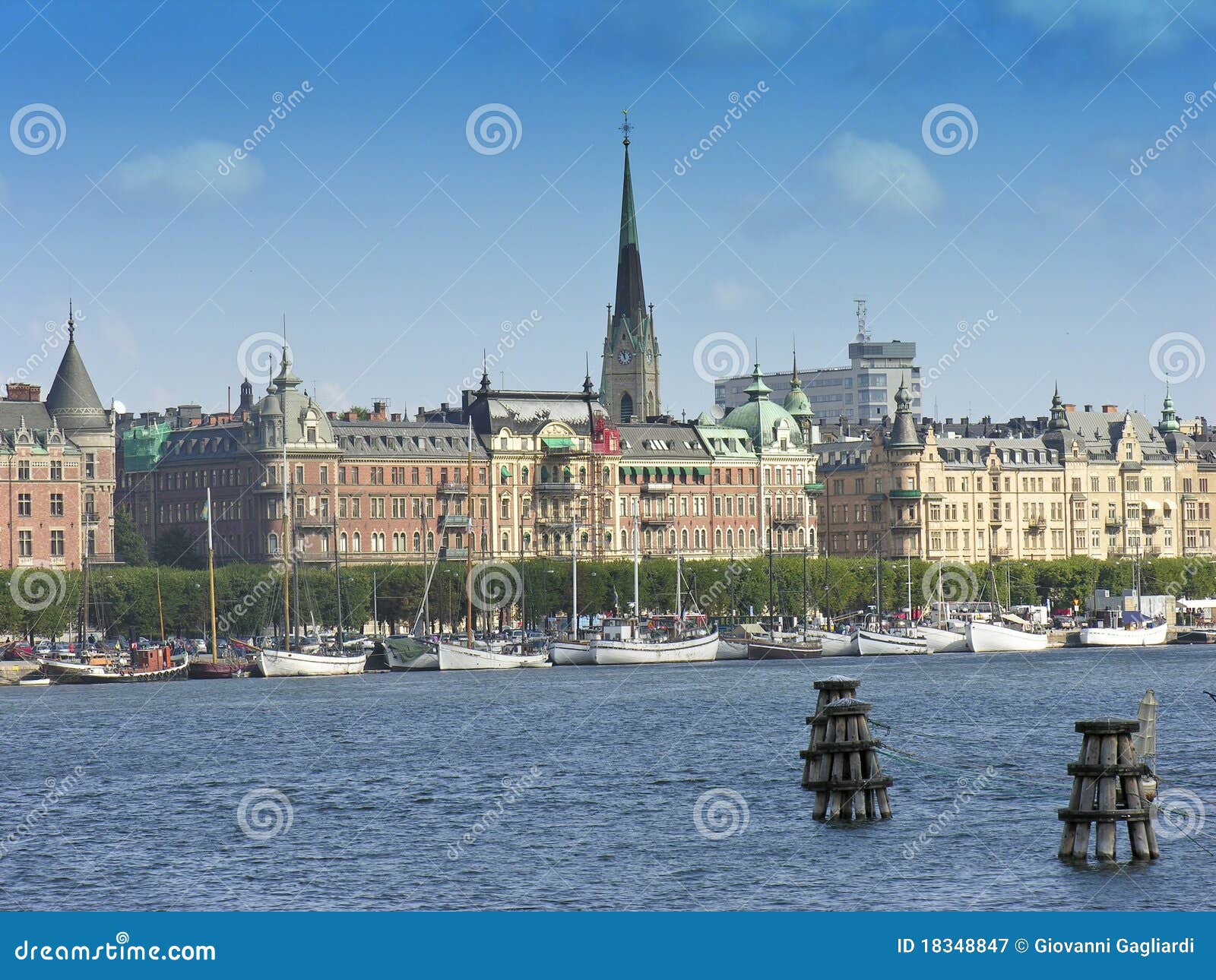 Stockholm Architecture stock image. Image of church, holiday - 18348847