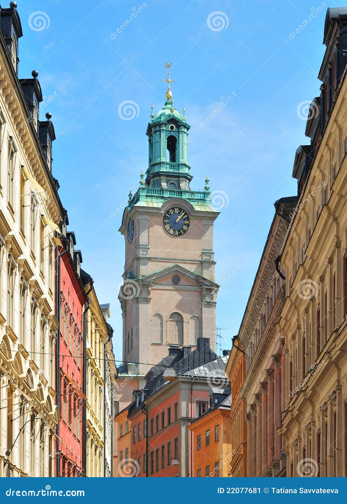 Stockholm Cathedral stock image. Image of tower, oldest - 22077681
