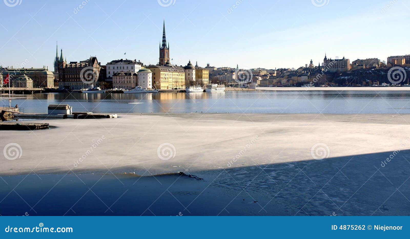 Stockholm on early spring stock photo. Image of viewpoint - 4875262