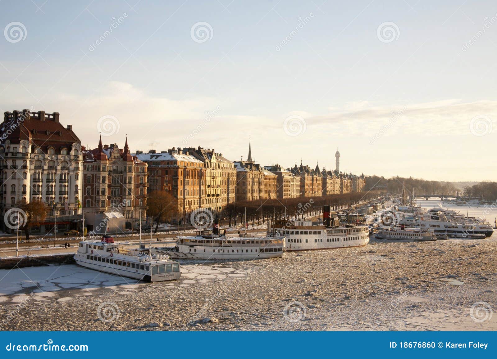 Stockholm Harbor editorial image. Image of brave, burg - 18676860