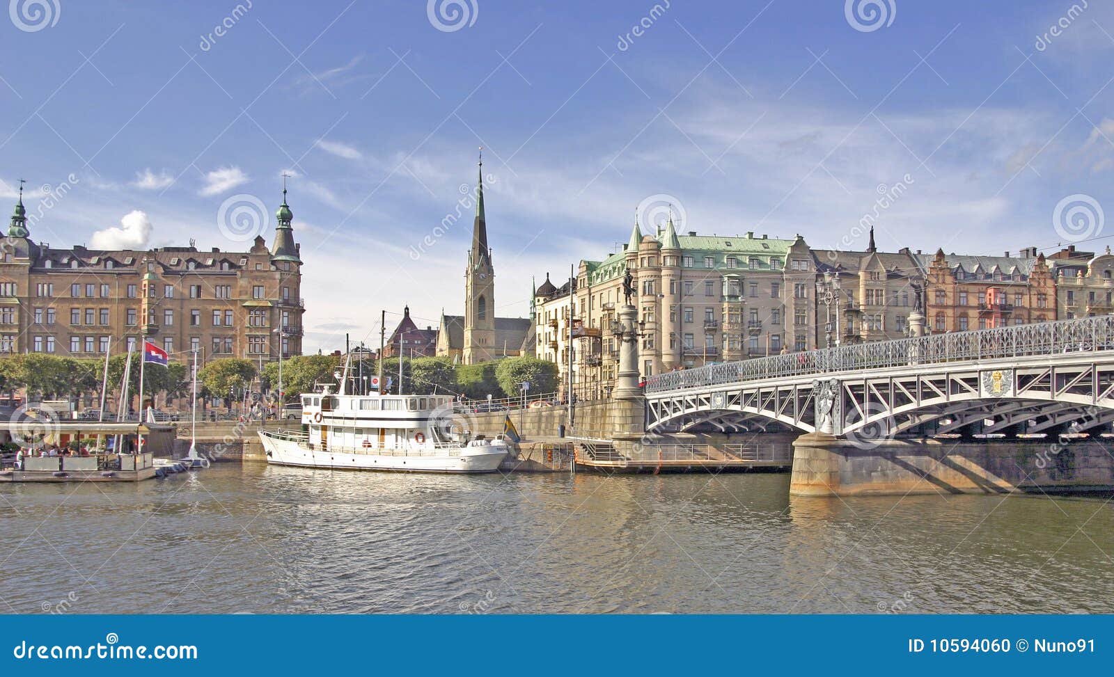 Stockholm harbour stock photo. Image of vacation, view - 10594060