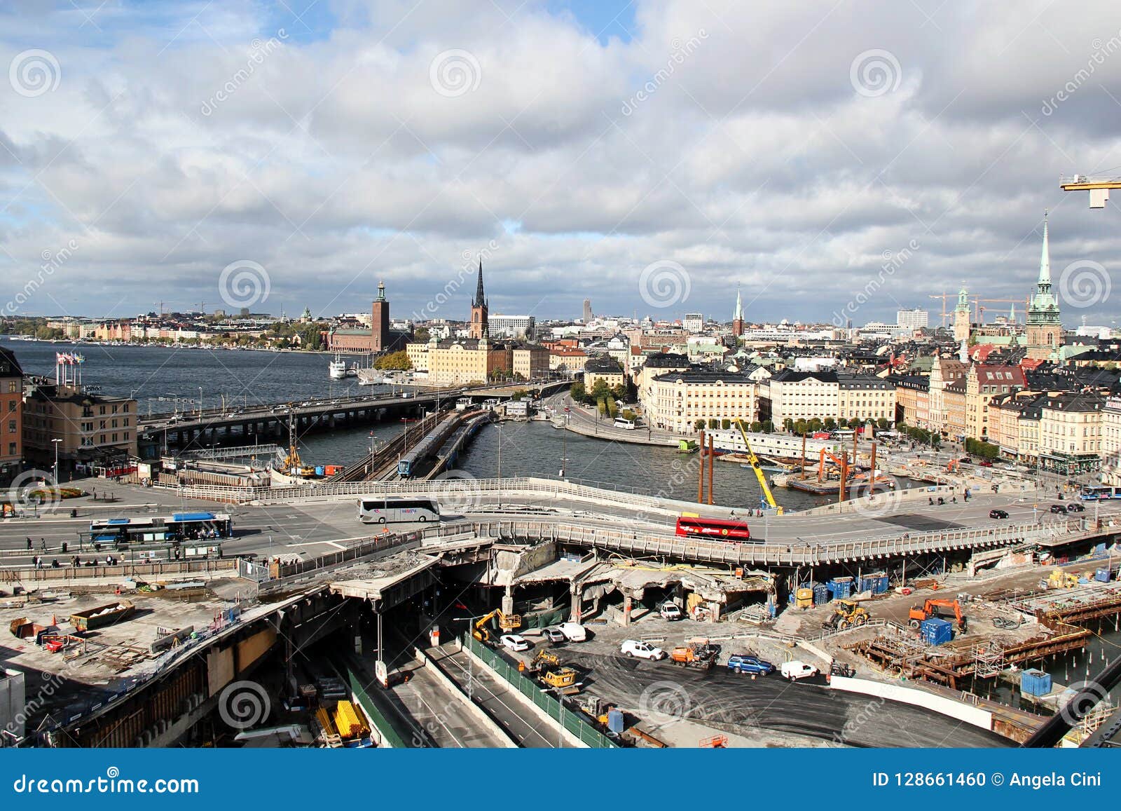 Stockholm Infrastructure and Construction in Sweden Editorial Image ...