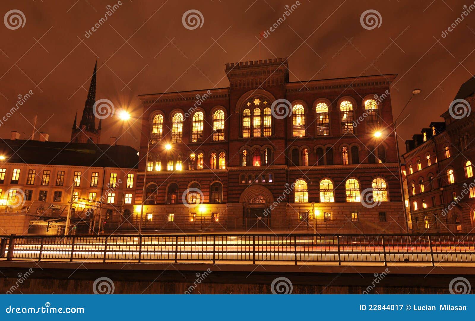 Stockholm by night stock image. Image of gamla, history - 22844017