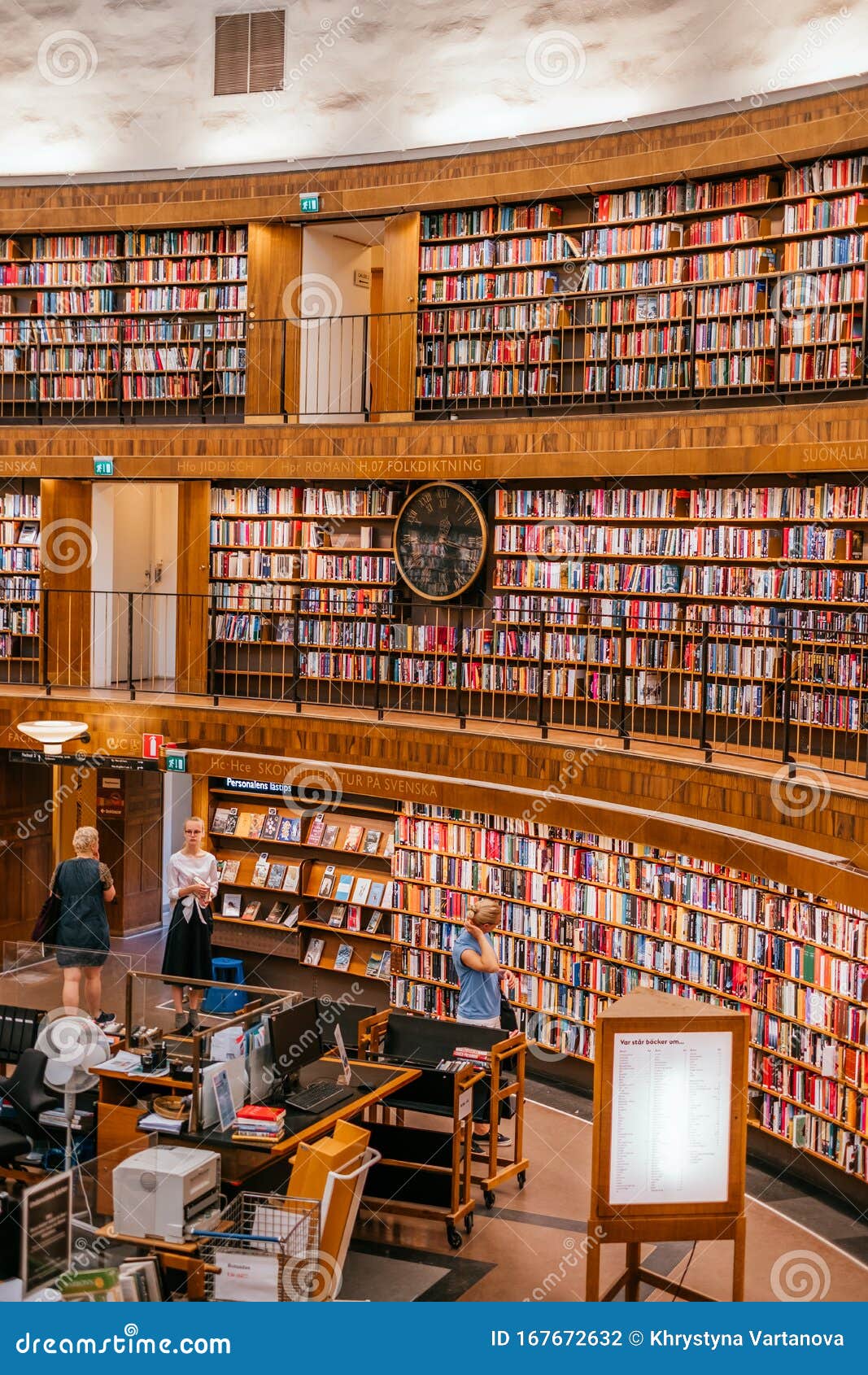 Stockholm Public Library editorial photography. Image of building ...