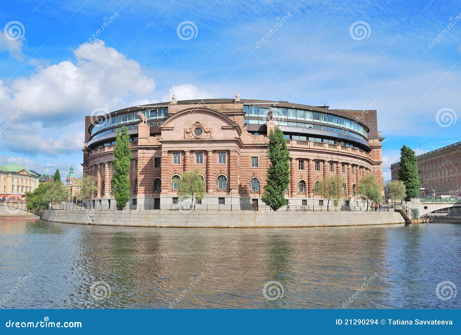 Stockholm, Riksdag stock photo. Image of architectural - 21290294