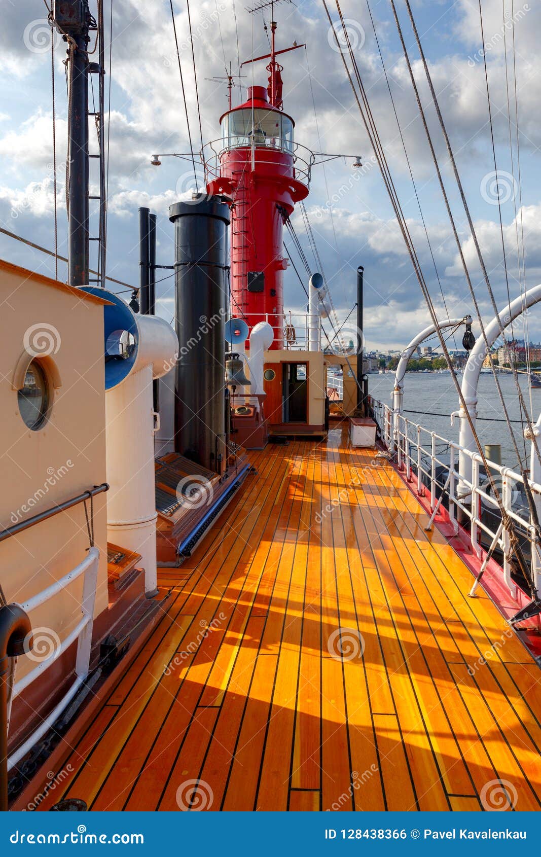 Stockholm. Ship Lighthouse. Stock Photo - Image of scandinavia ...