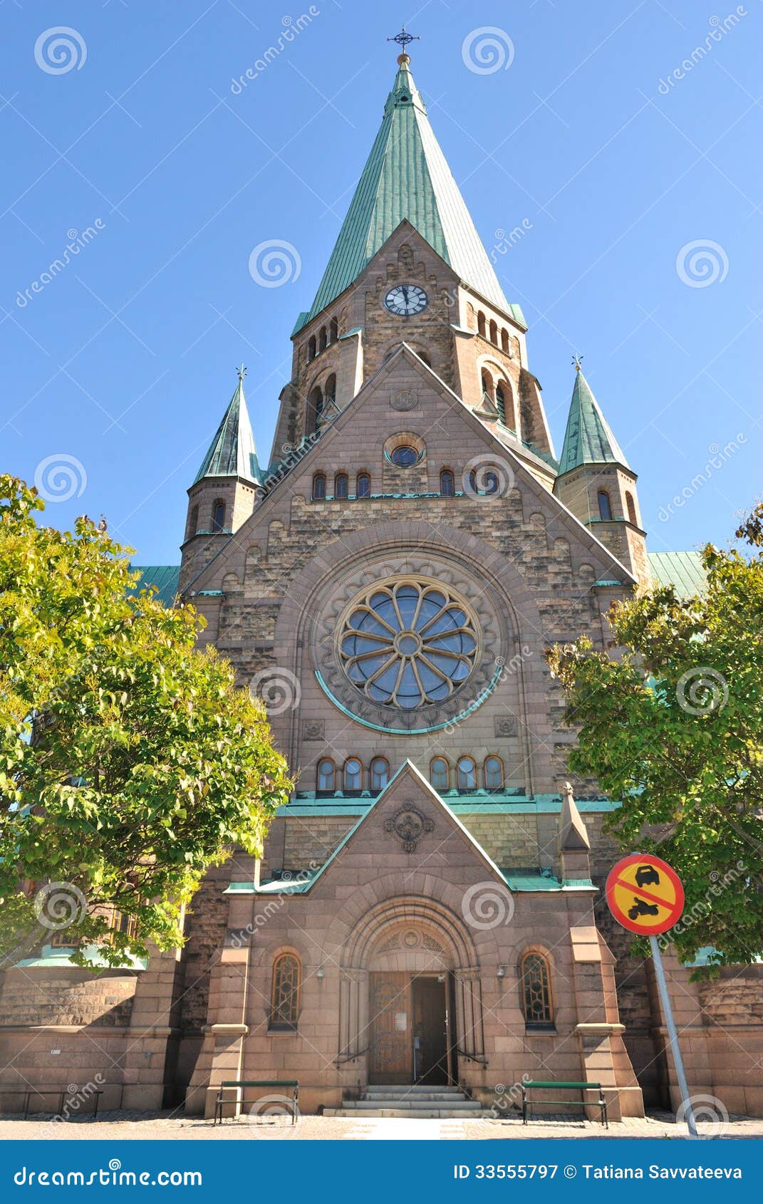 Stockholm. St. Sofia Church Stock Image - Image of landmark, sweden ...