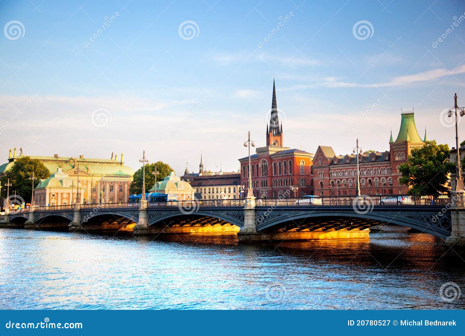 Stockholm, Sweden in Europe. Waterfront View Stock Image - Image of ...