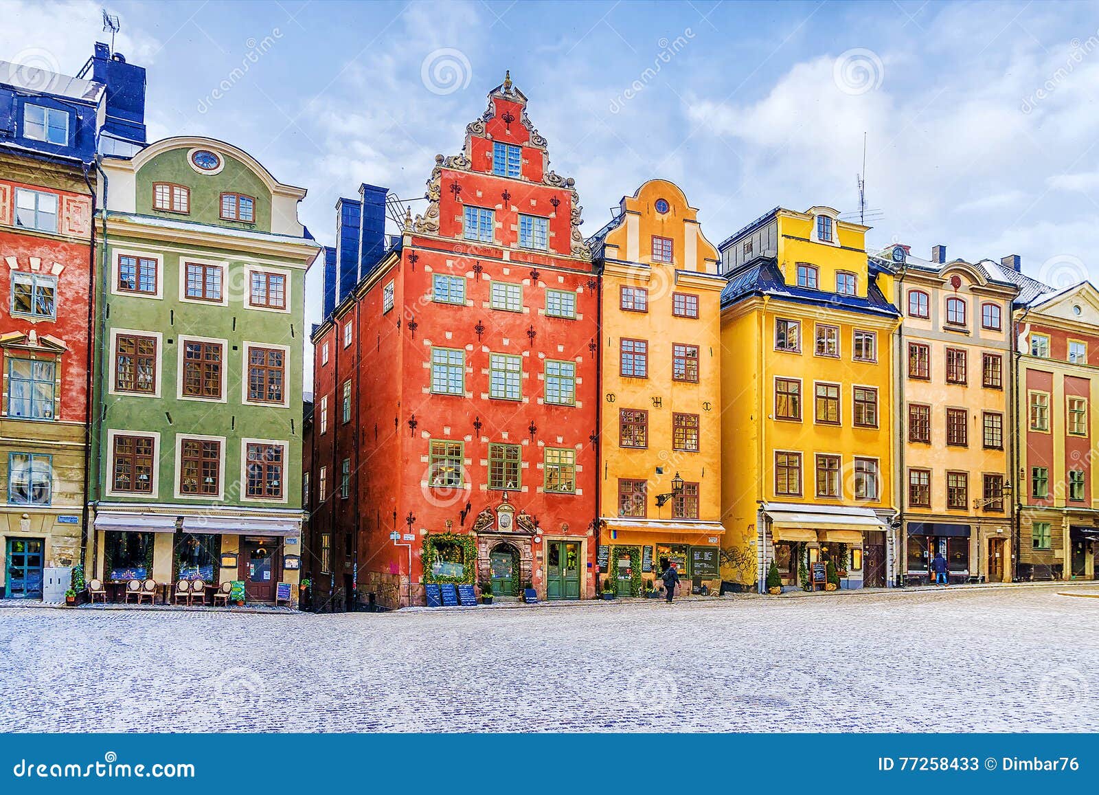 Stockholm, Sweden, Old Town Square Stock Image - Image of building ...