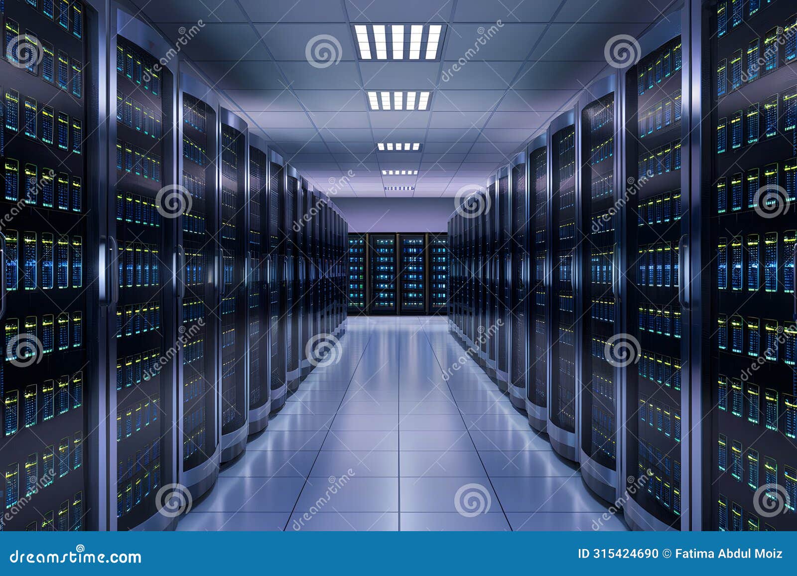 StockImage Data Center with Computer Racks Providing Network Security ...