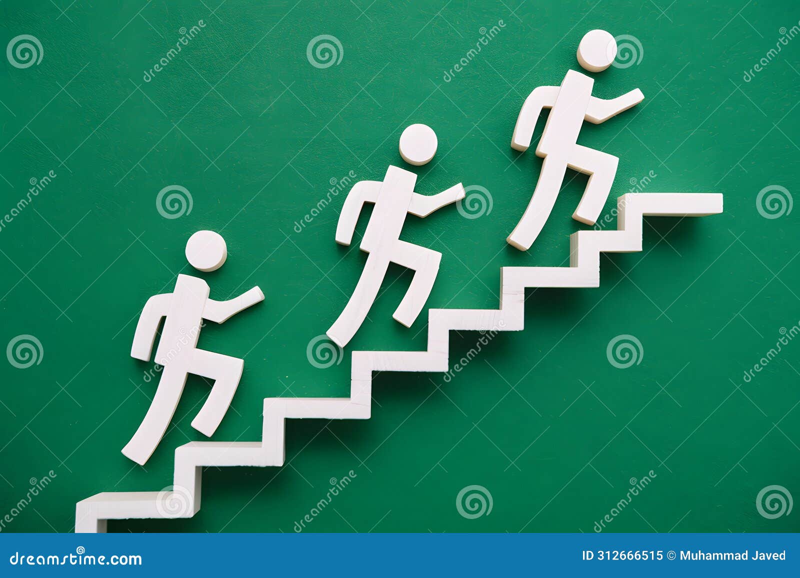 StockImage Growth Mindset Person Climbs Ladder, Striving for Continuous ...